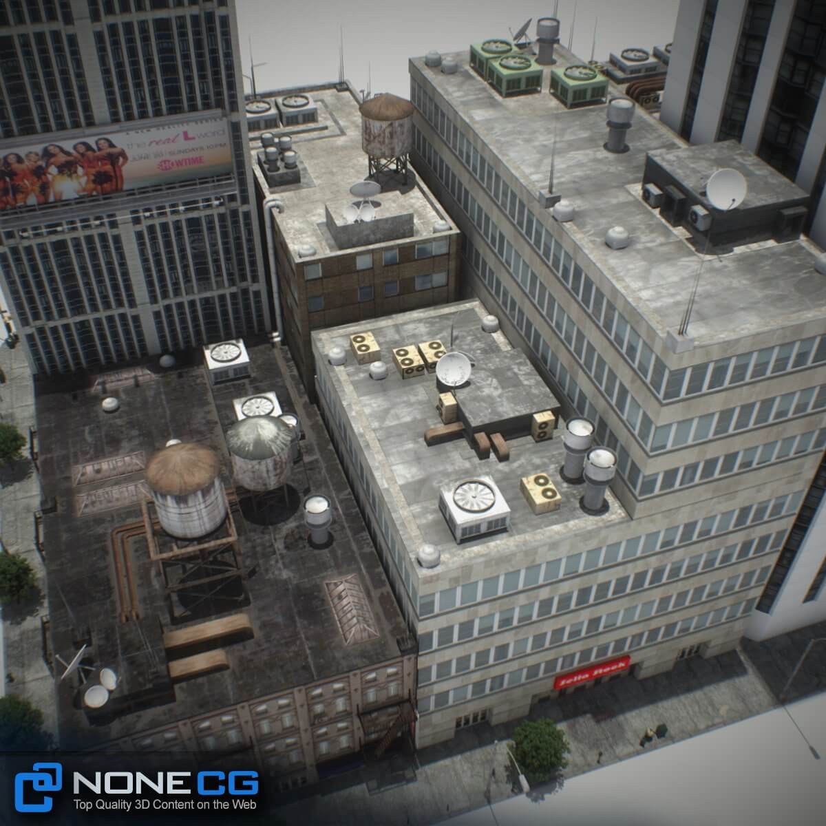 NYC Block Set 3 - 3D Model by NoneCG