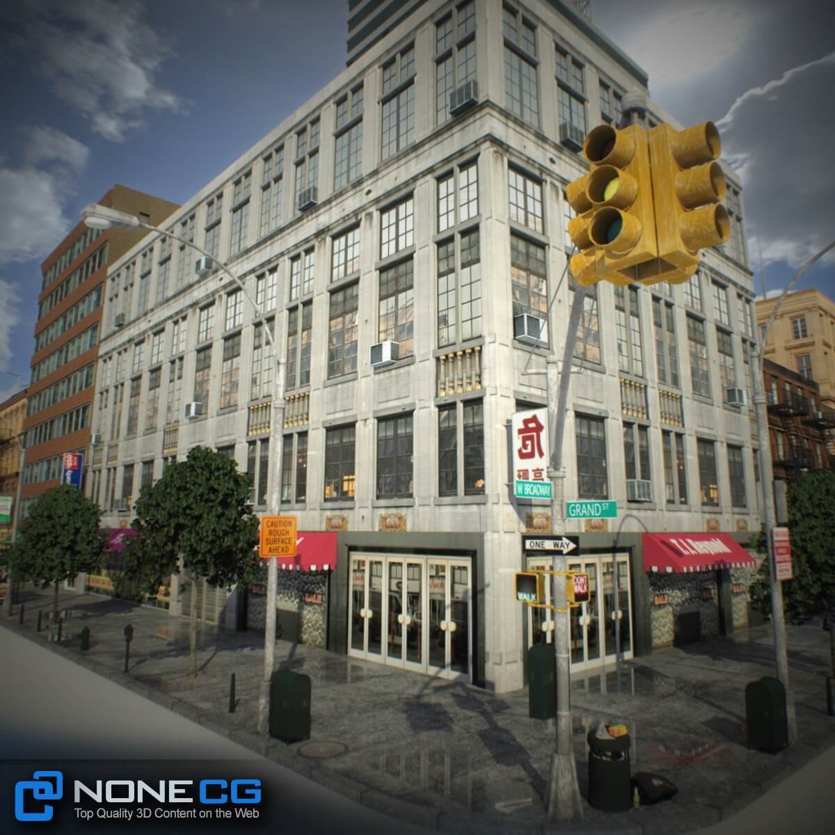 NYC Block Set 5 - 3D Model by NoneCG