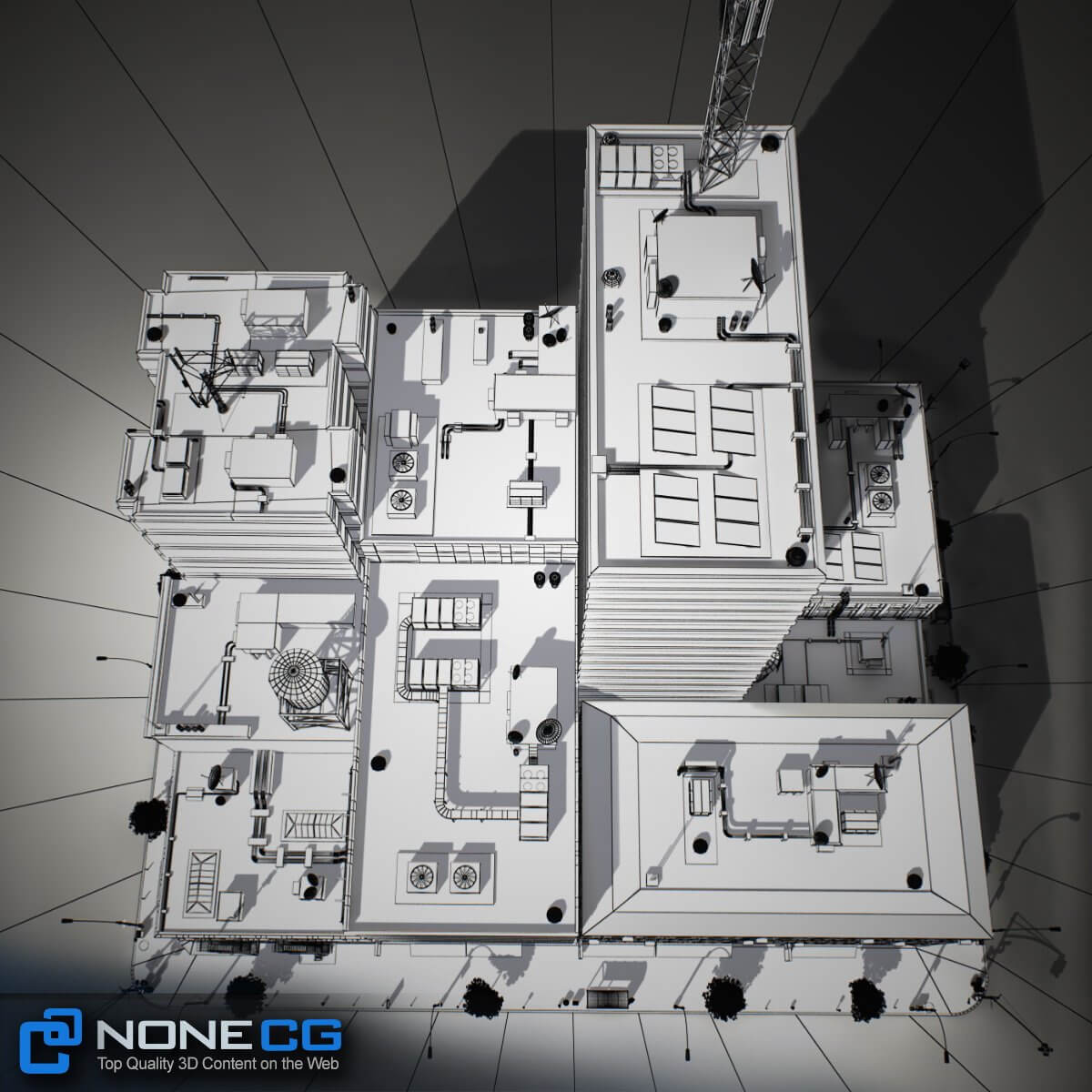 NYC Block Set 5 - 3D Model by NoneCG