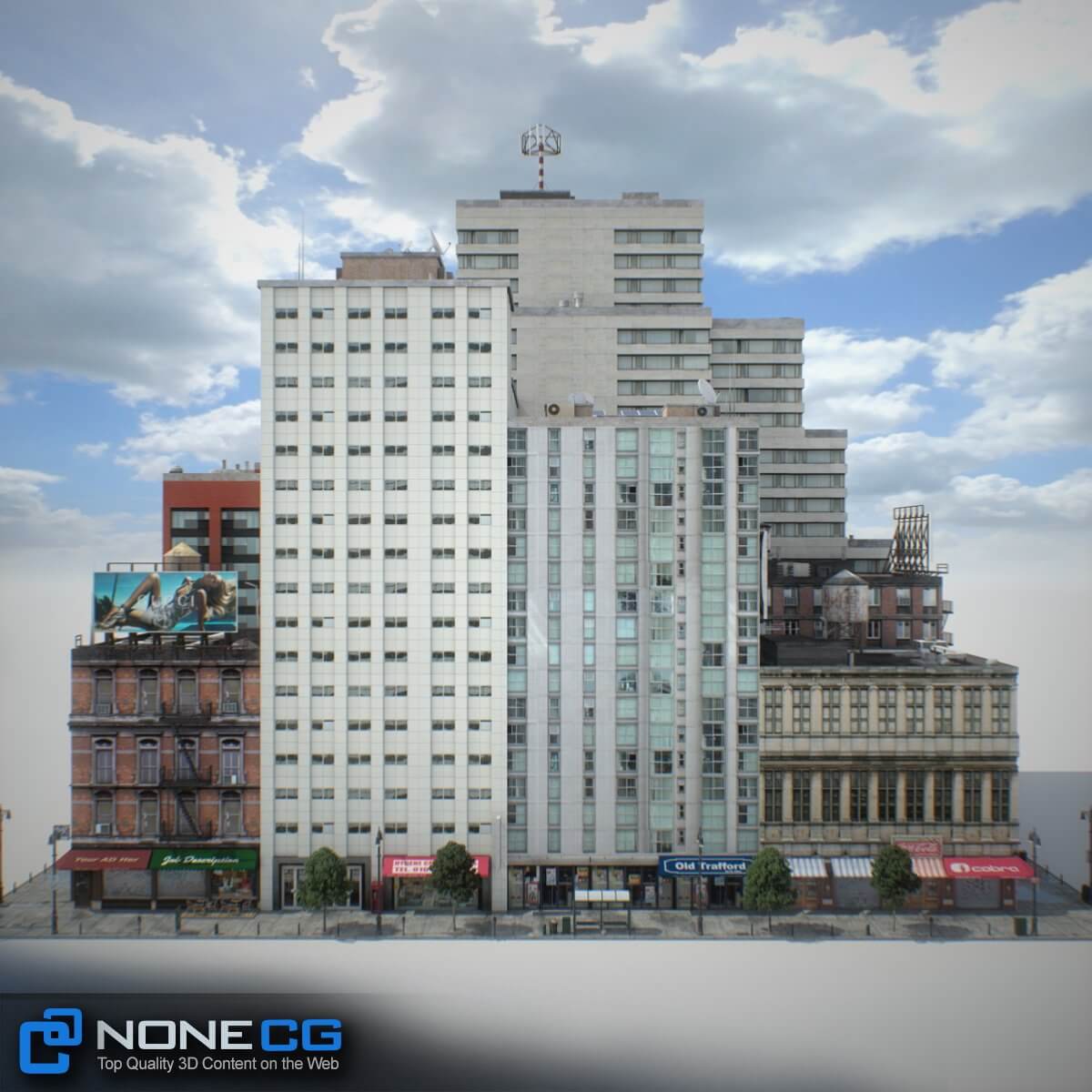 NYC Block Set 6 - 3D Model by NoneCG