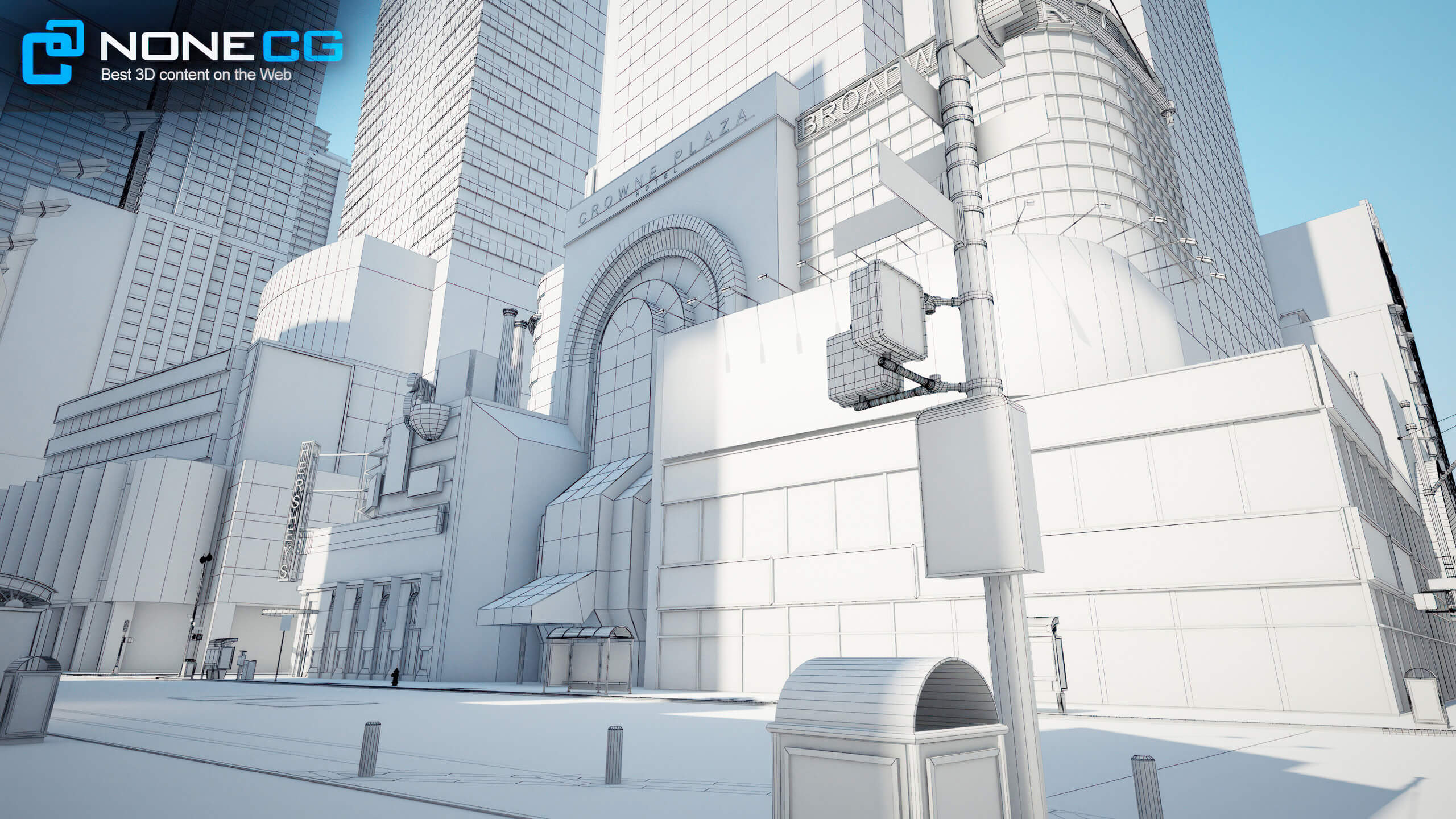 NYC Broadway - 3D Model by NoneCG