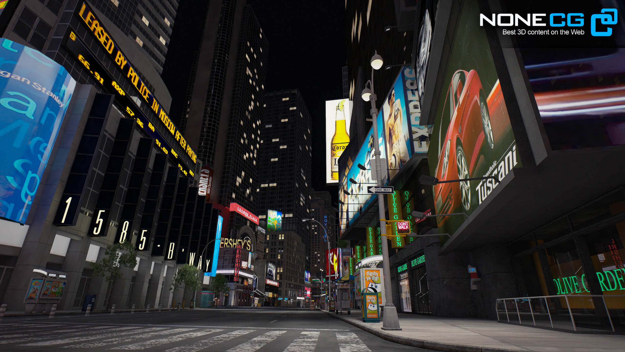 NYC Broadway - 3D Model by NoneCG