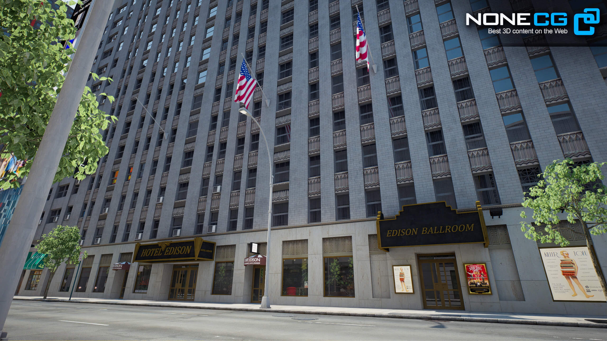 NYC Broadway - 3D Model by NoneCG