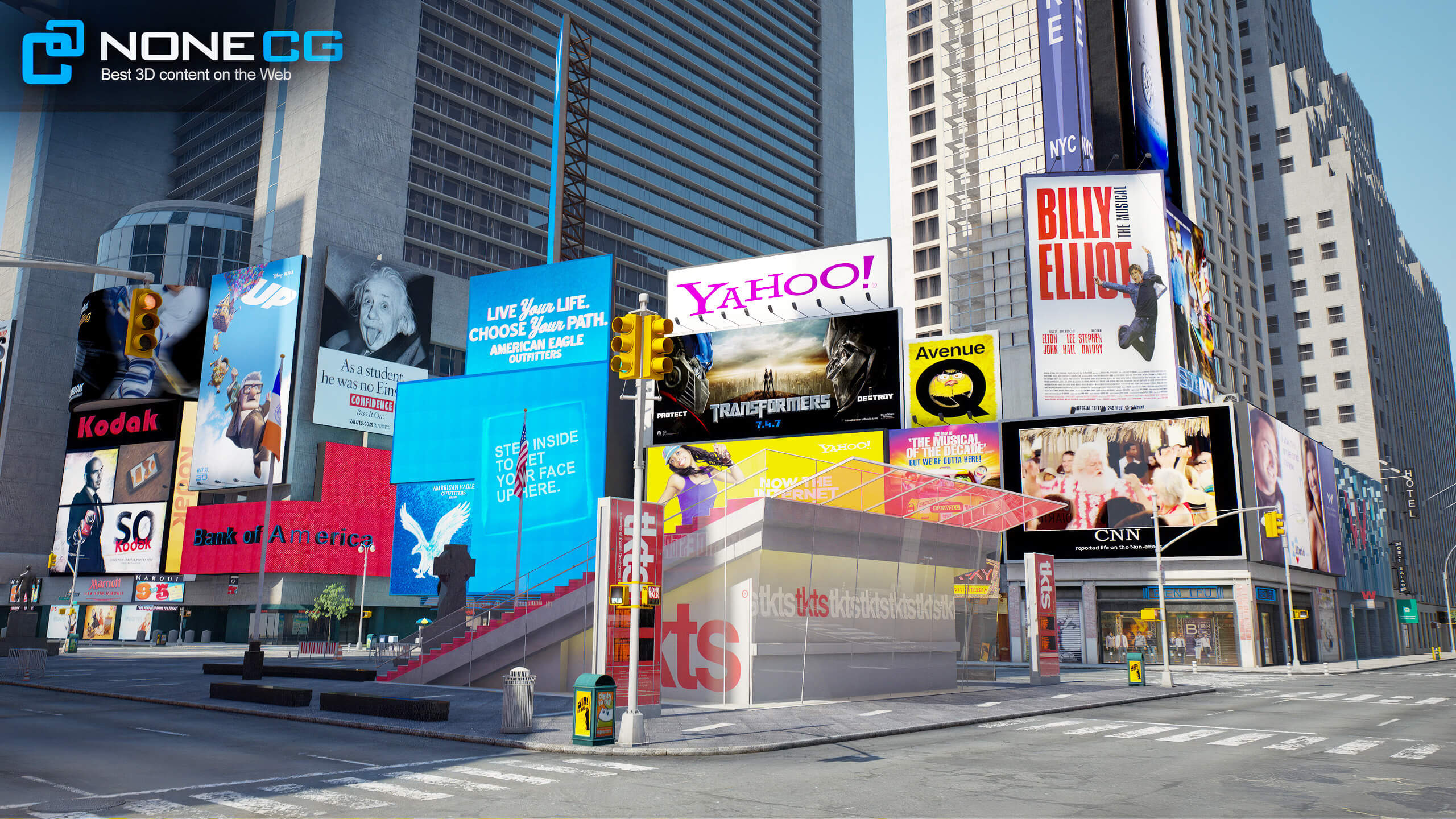 NYC Broadway - 3D Model by NoneCG