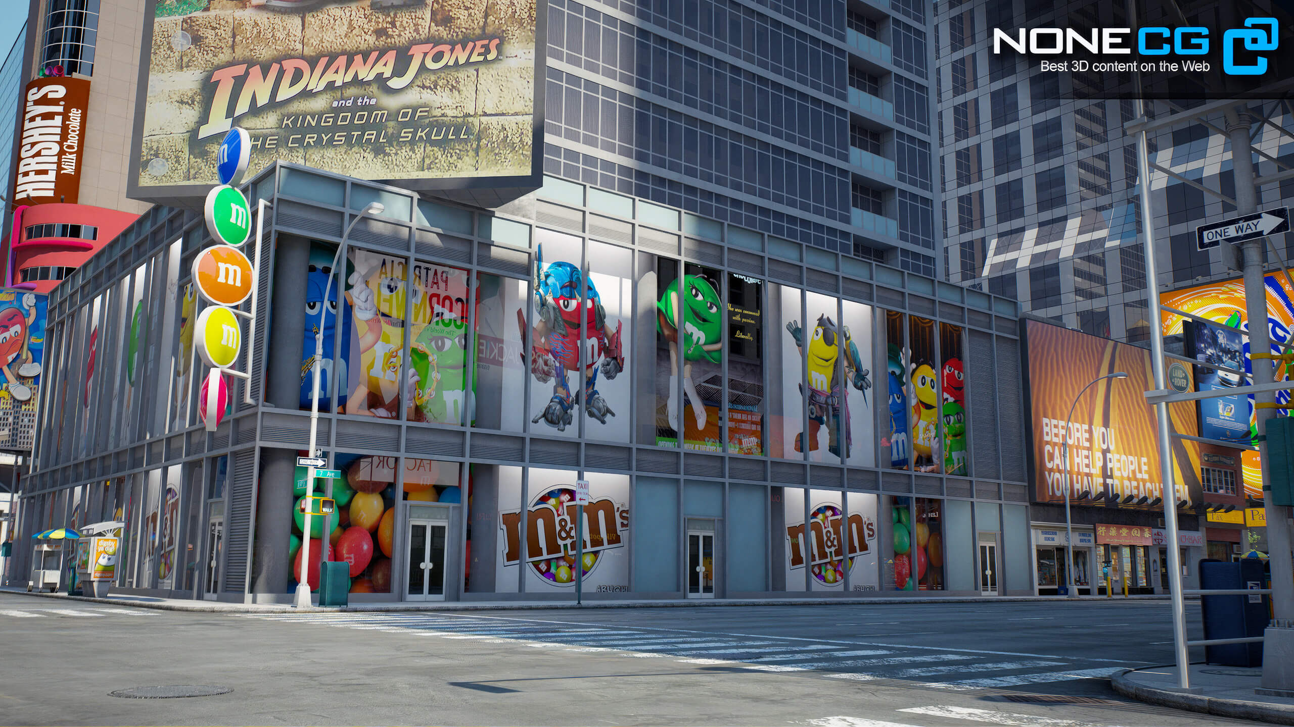 NYC Broadway - 3D Model by NoneCG