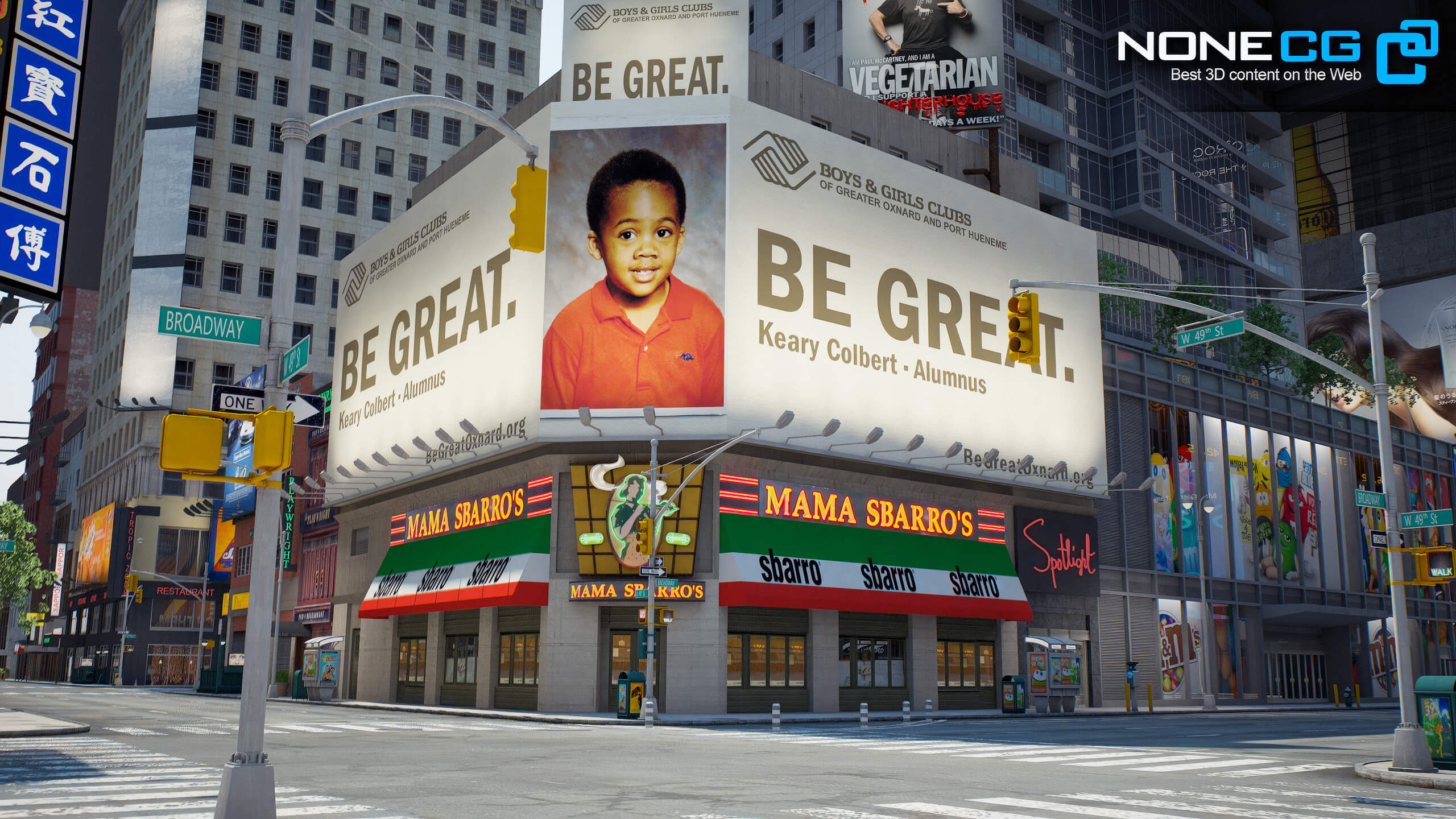 NYC Broadway - 3D Model by NoneCG