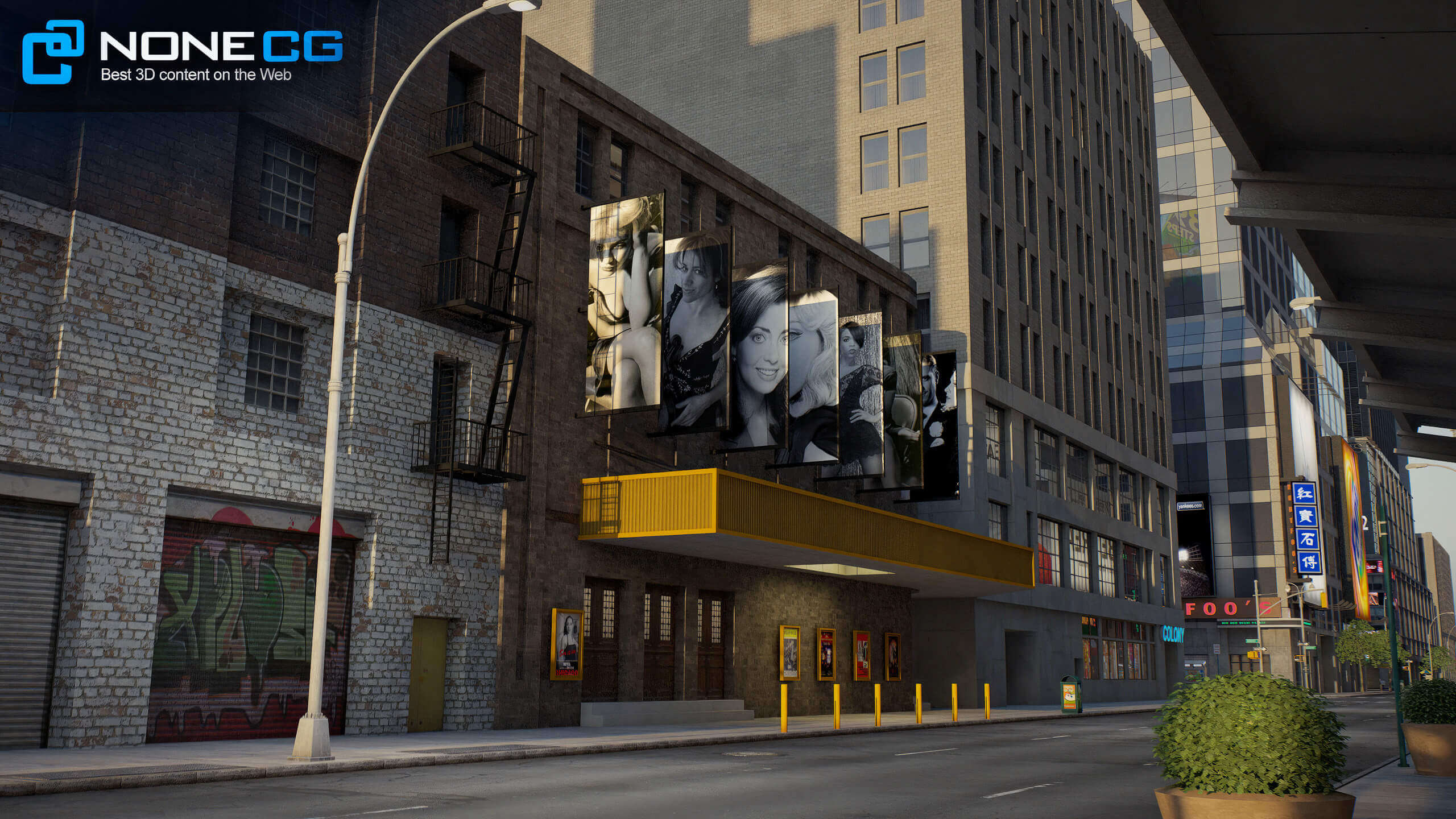 NYC Broadway - 3D Model by NoneCG
