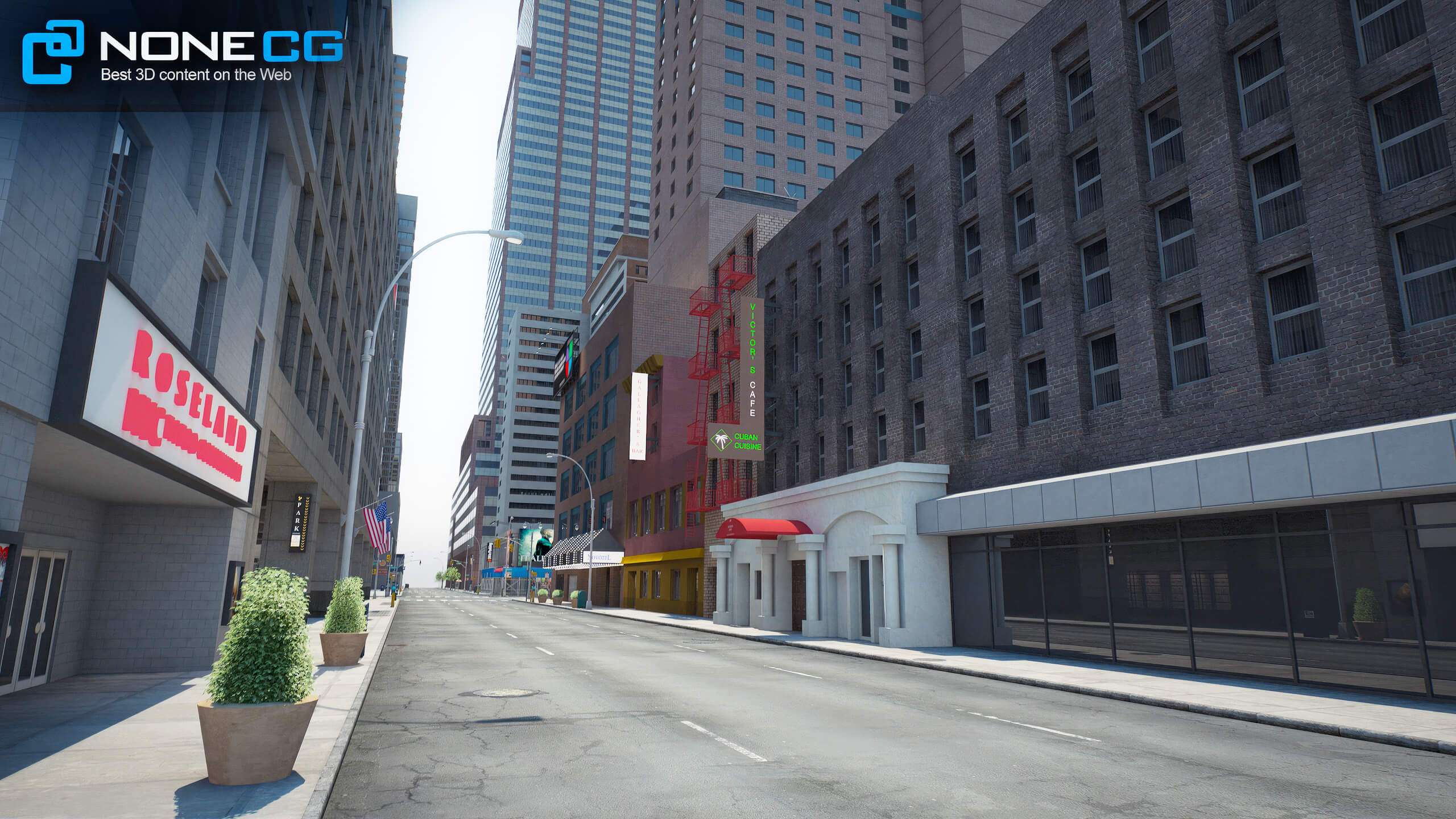 NYC Broadway - 3D Model by NoneCG