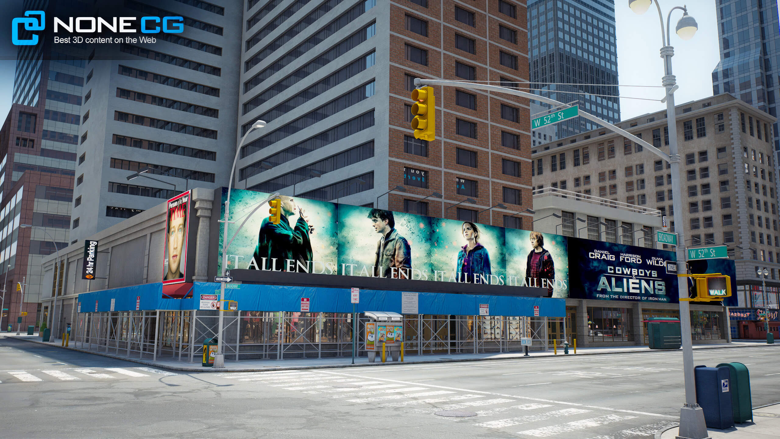 NYC Broadway - 3D Model by NoneCG