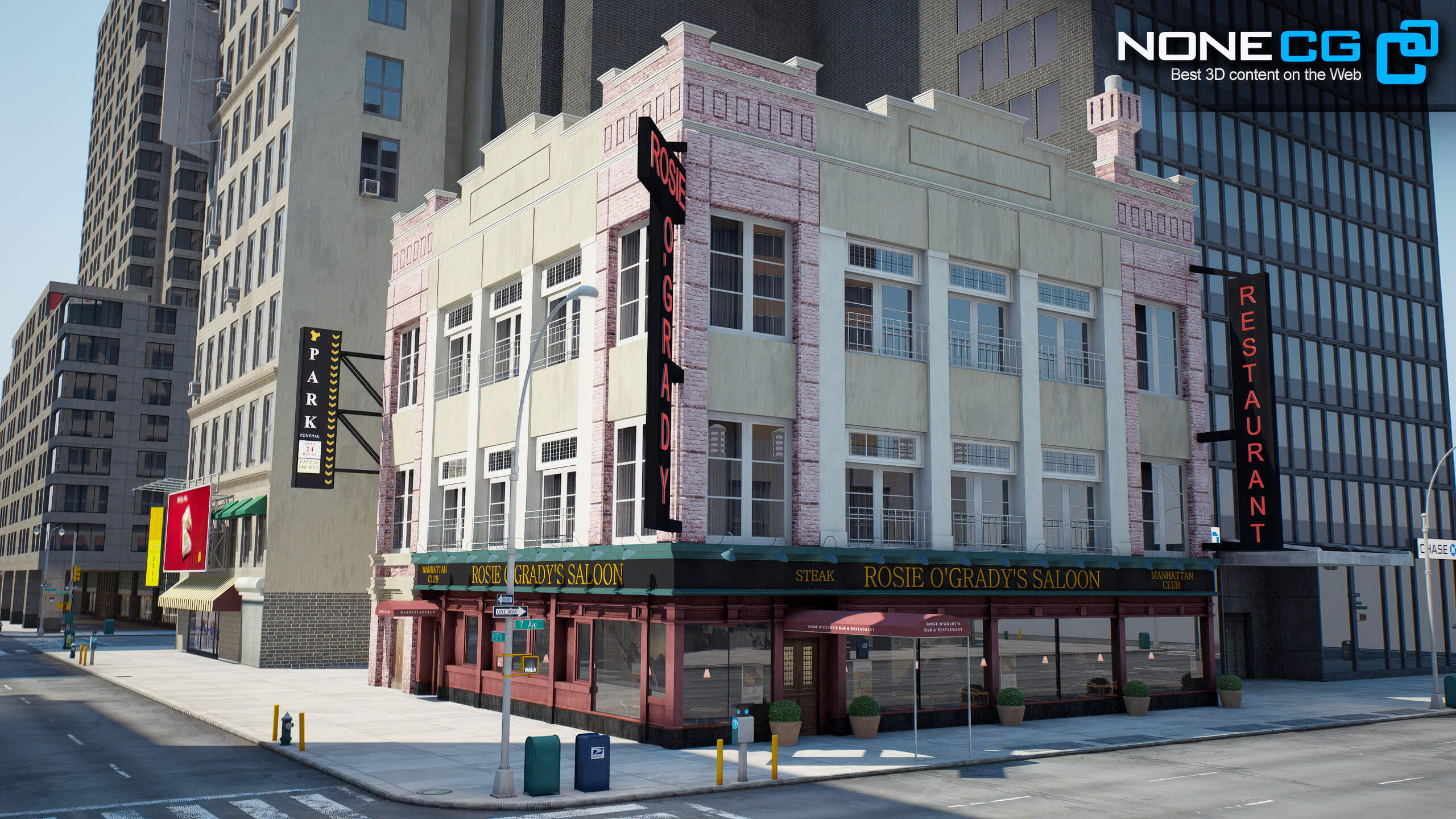 NYC Broadway - 3D Model by NoneCG