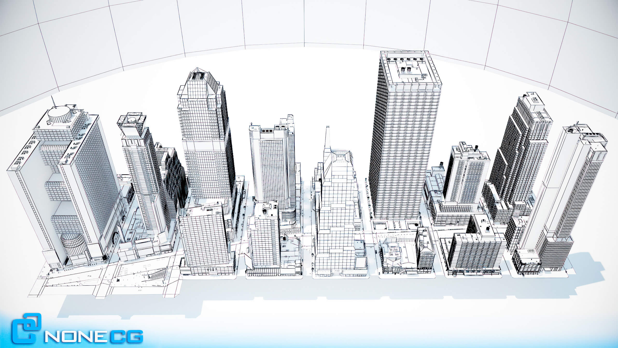 NYC Broadway - 3D Model by NoneCG