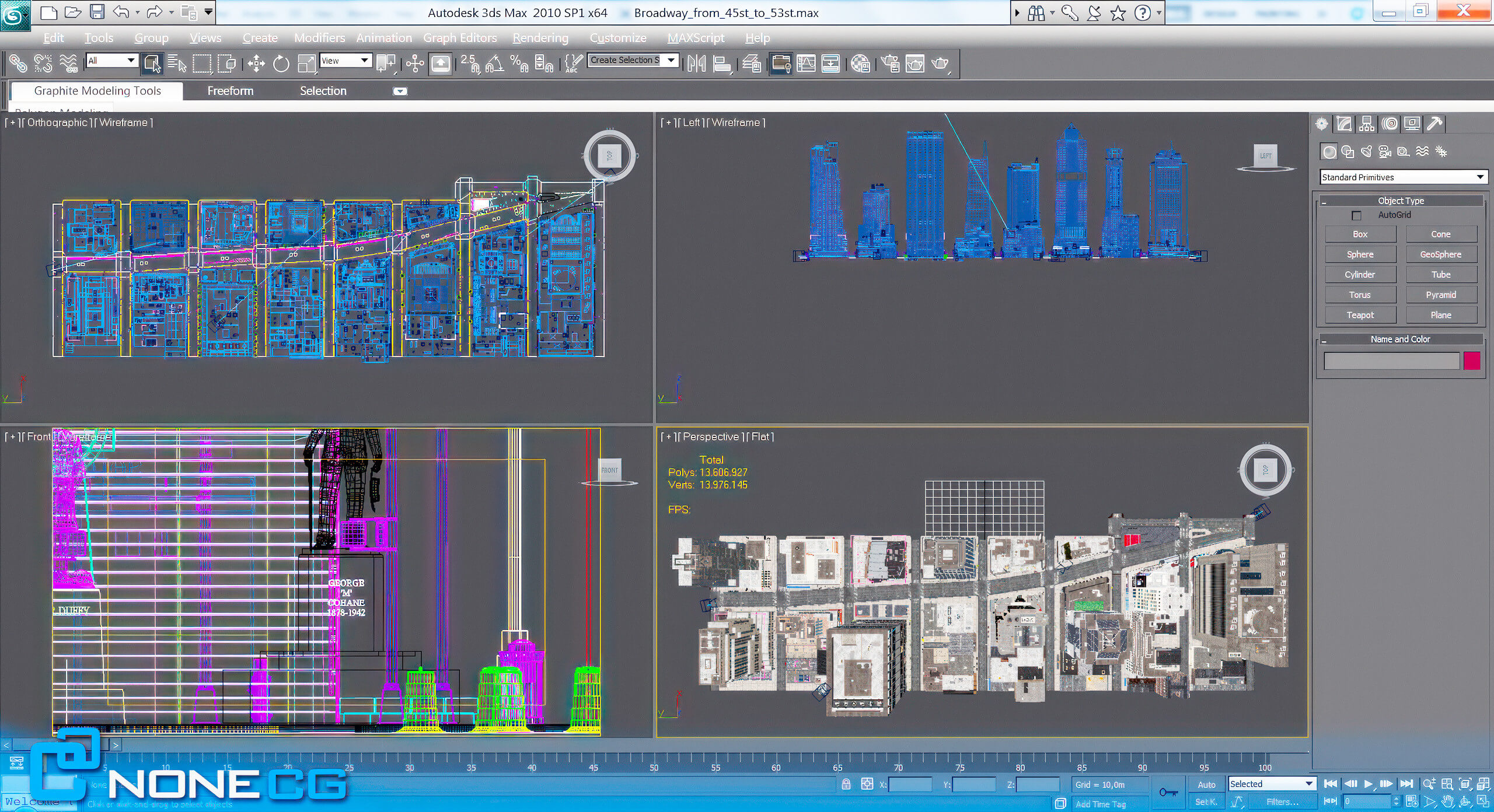 NYC Broadway - 3D Model by NoneCG