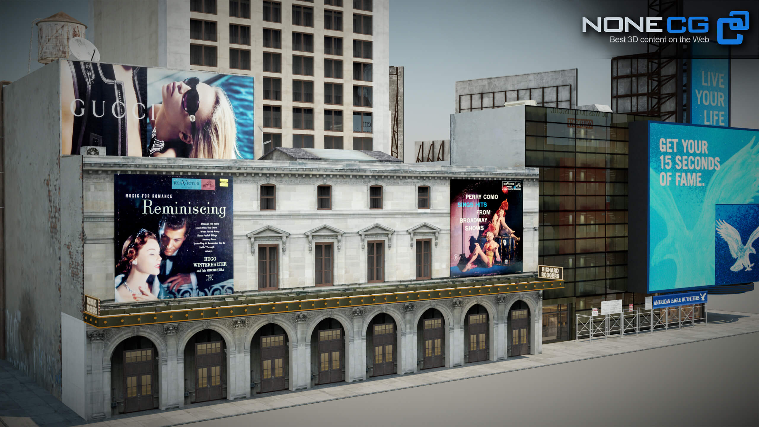 NYC Buildings Pack - 3D Model by NoneCG