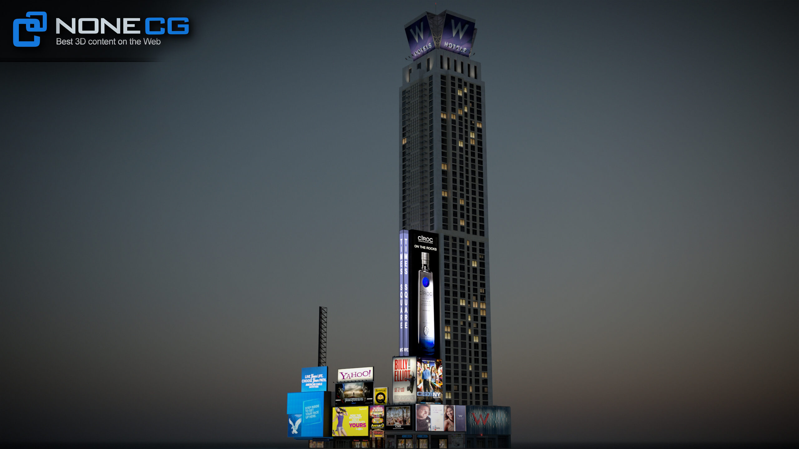 NYC Buildings Pack - 3D Model by NoneCG
