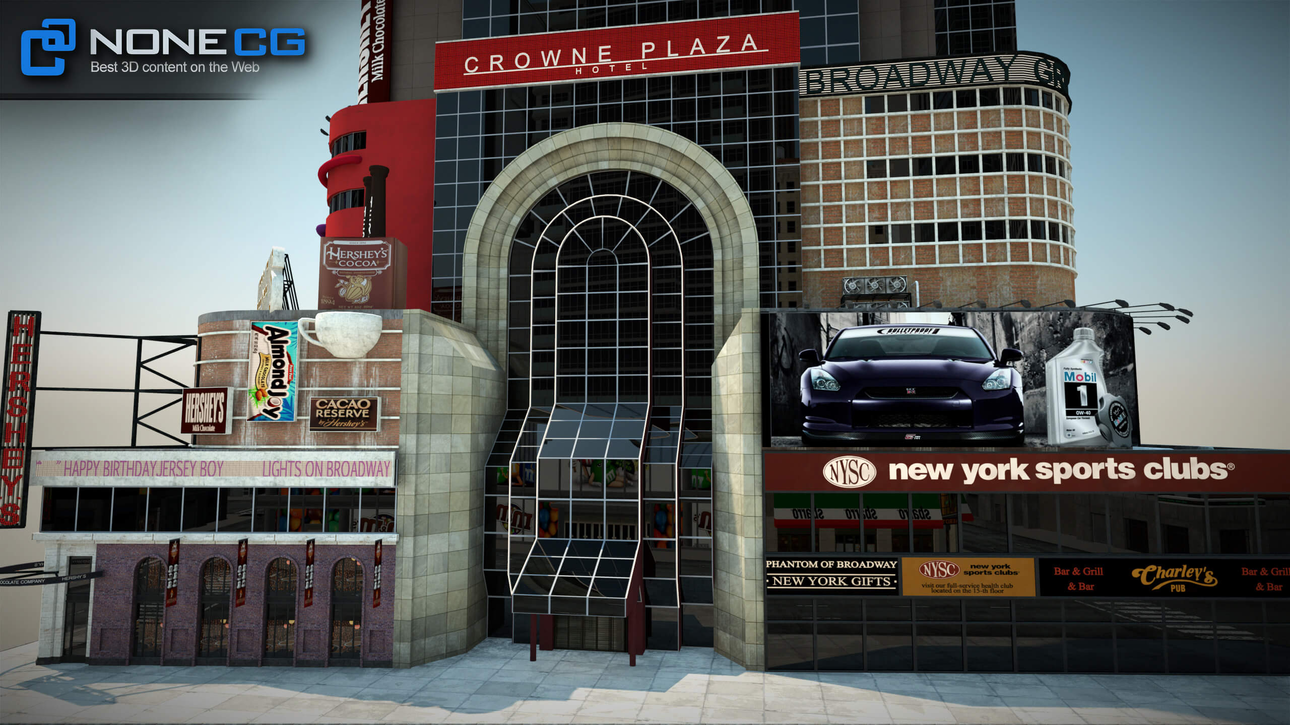 NYC Buildings Pack - 3D Model by NoneCG