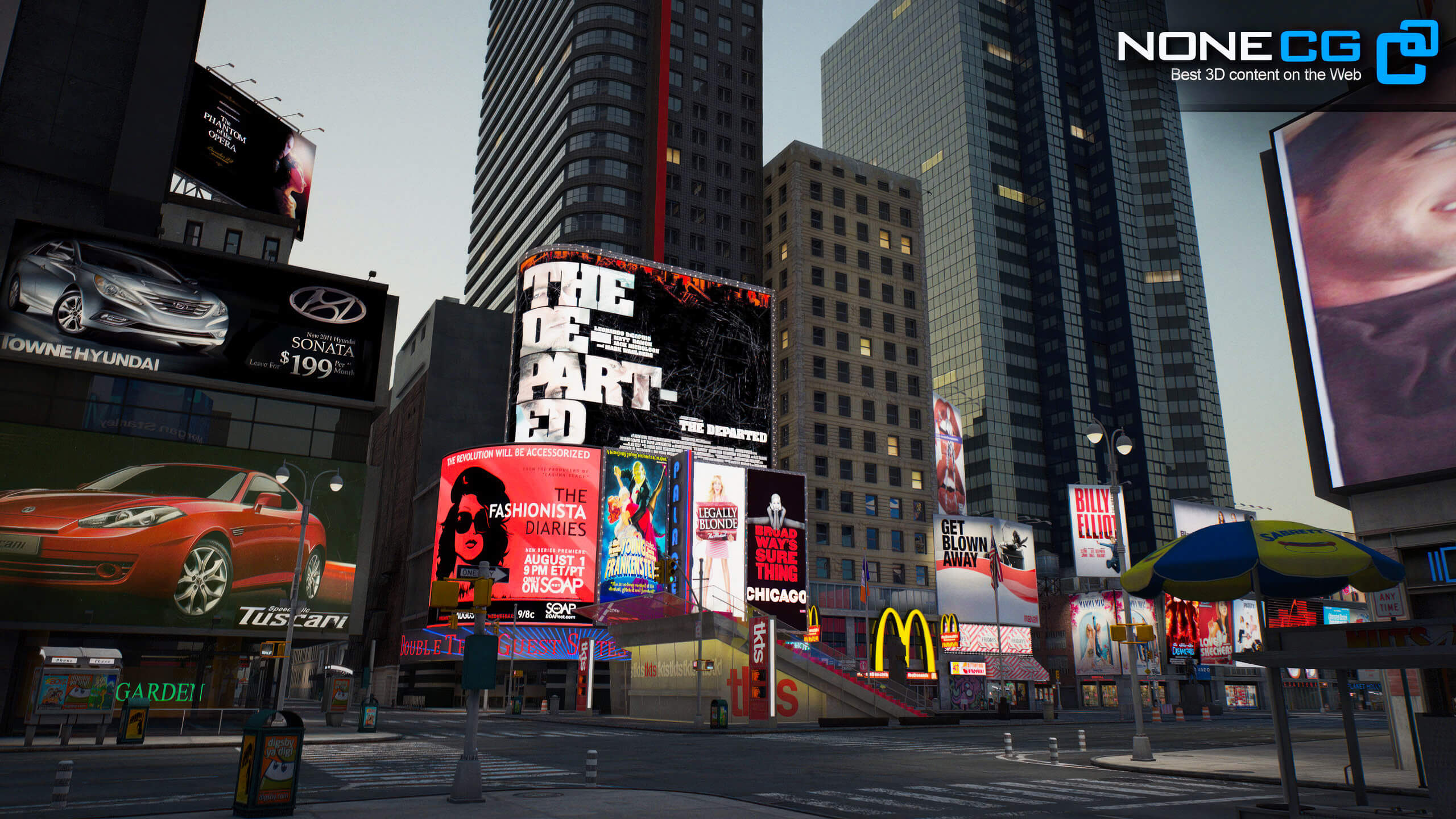 NYC Times Square - 3D Model by NoneCG