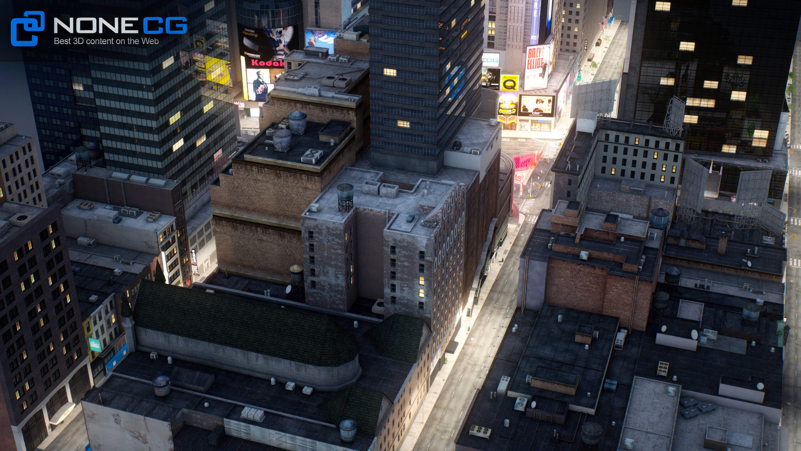 NYC Times Square - 3D Model by NoneCG