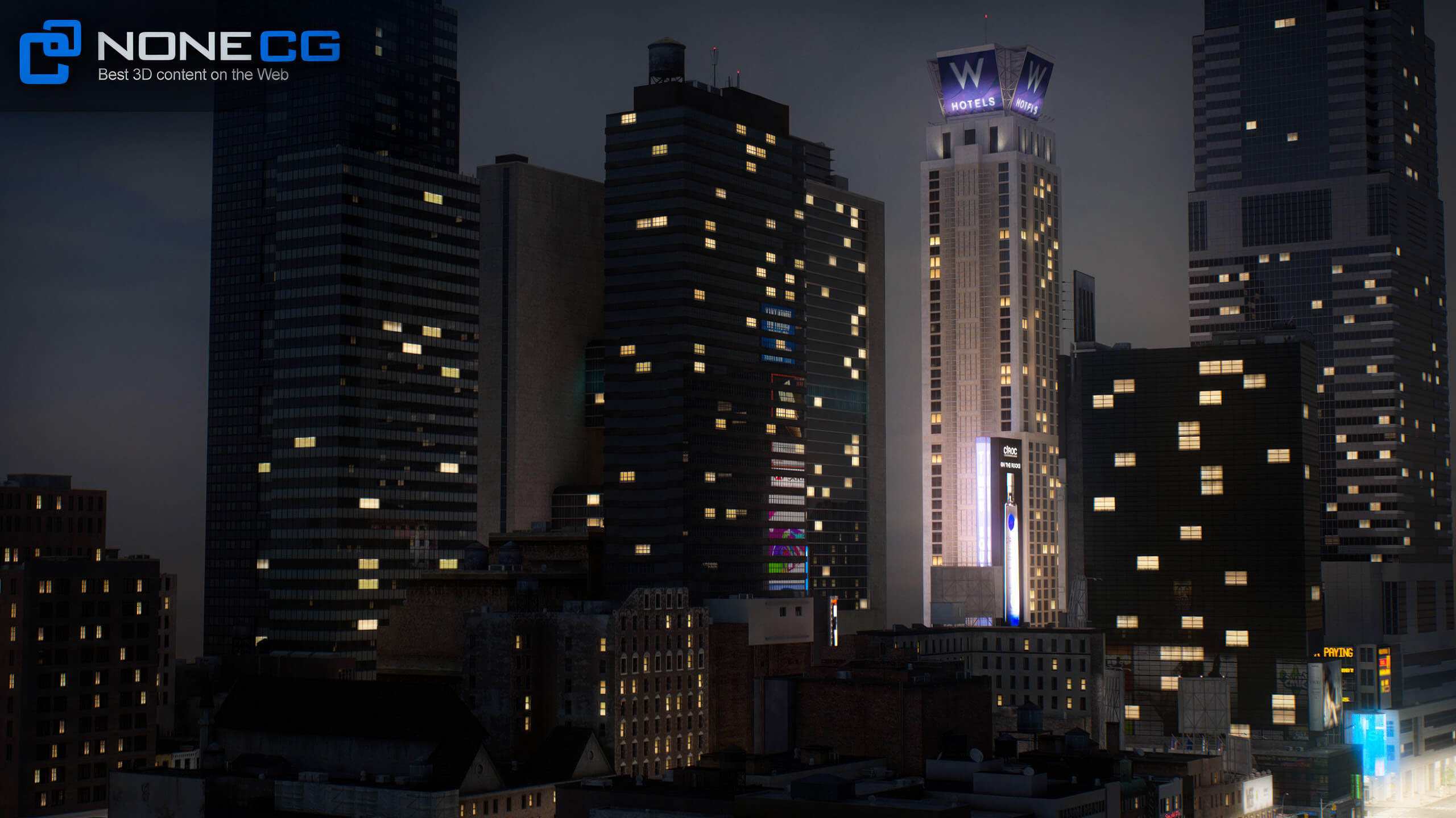 NYC Times Square - 3D Model by NoneCG