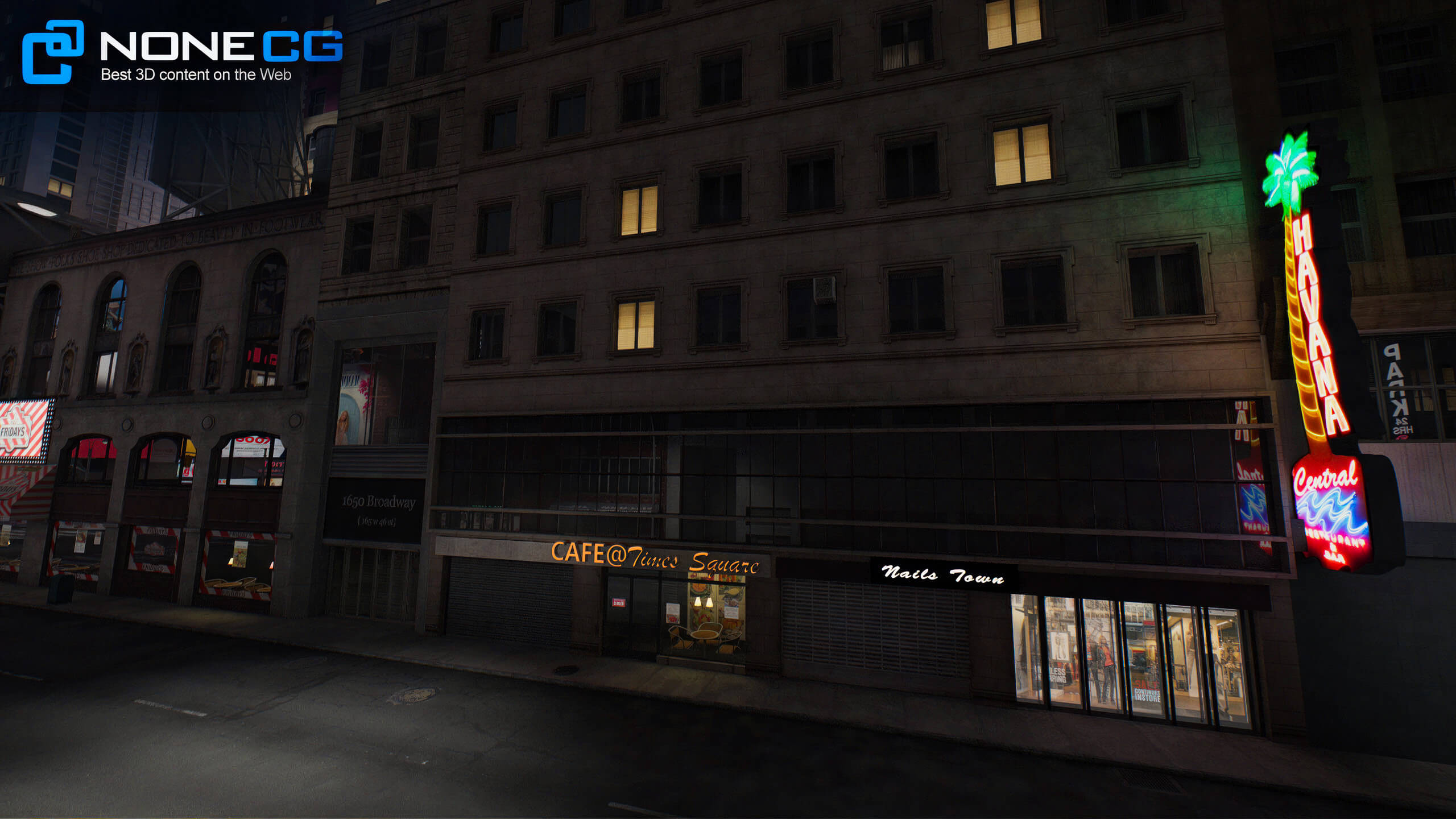 NYC Times Square - 3D Model by NoneCG