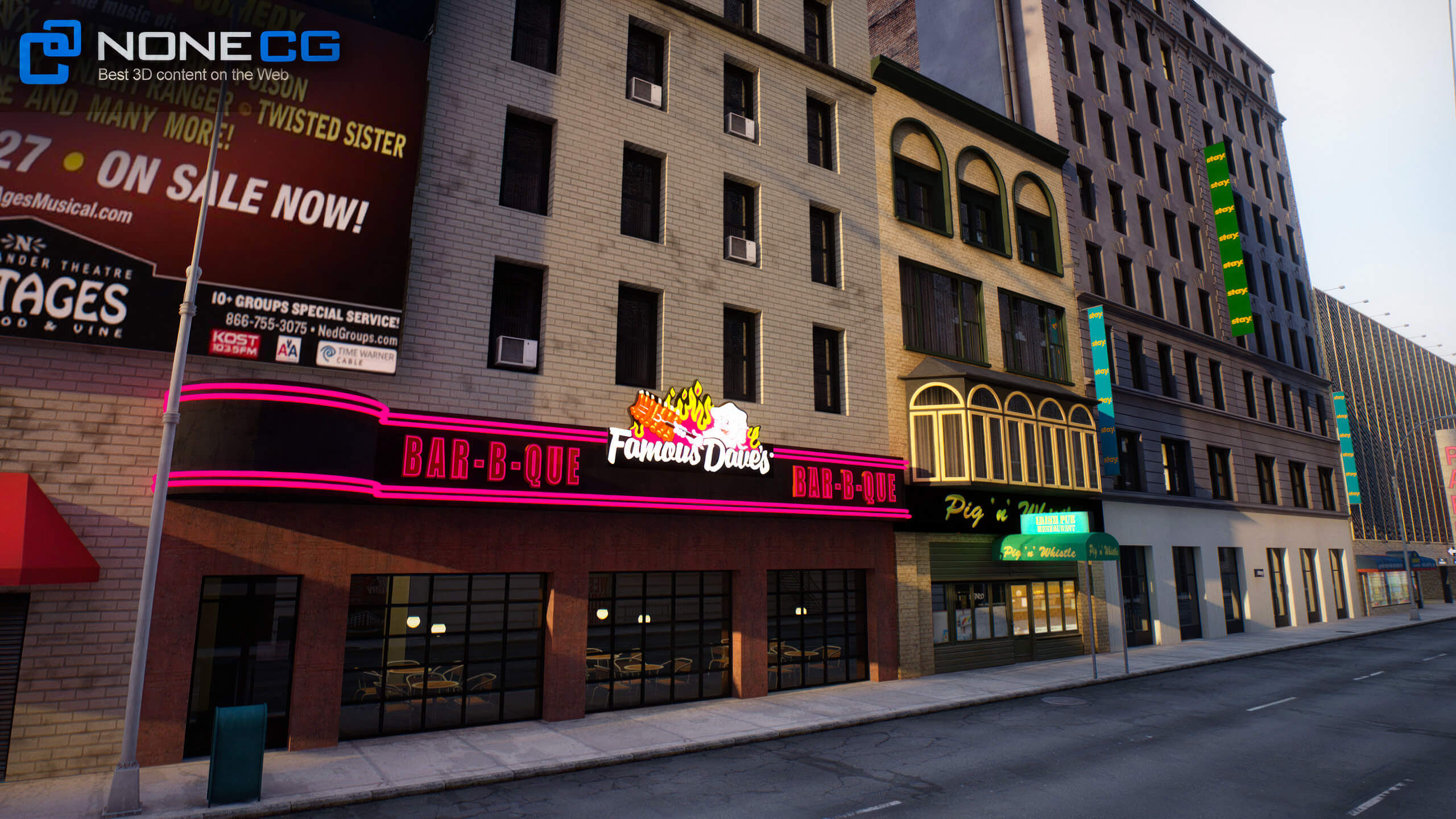 NYC Times Square - 3D Model by NoneCG