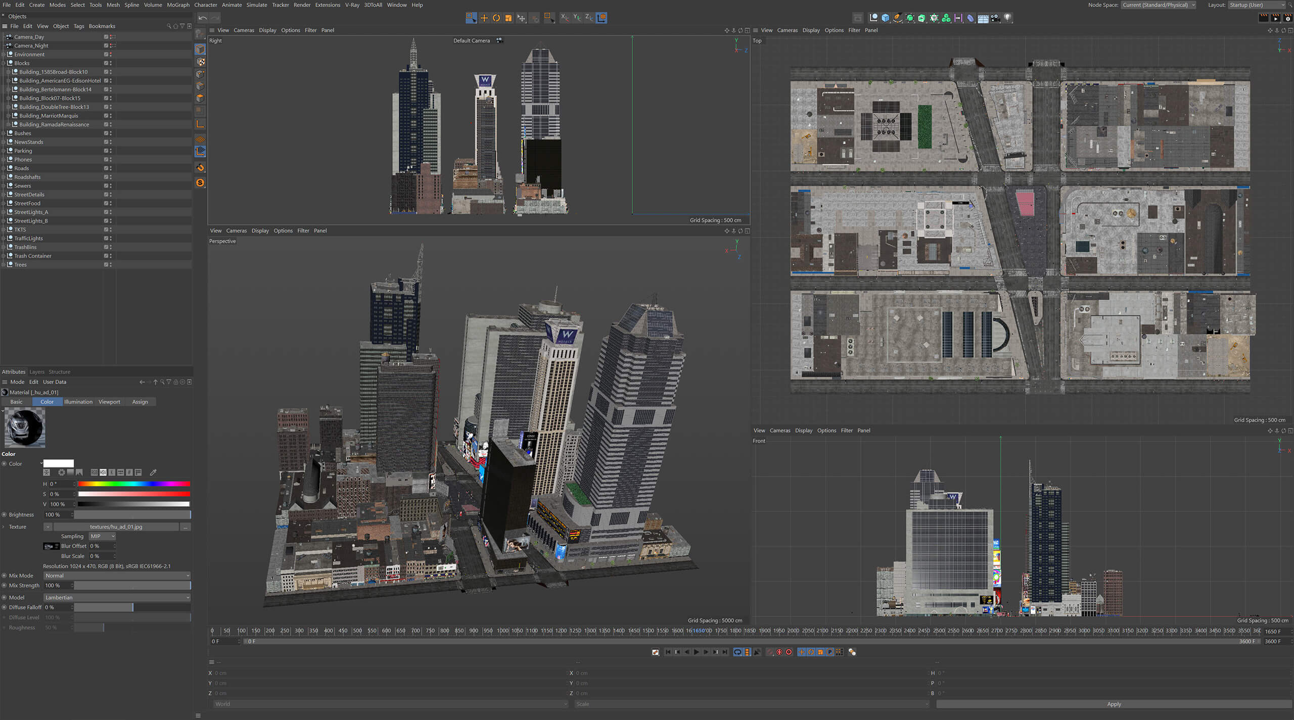 NYC Times Square - 3D Model by NoneCG