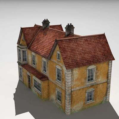 Old Building - 3D Model by NoneCG