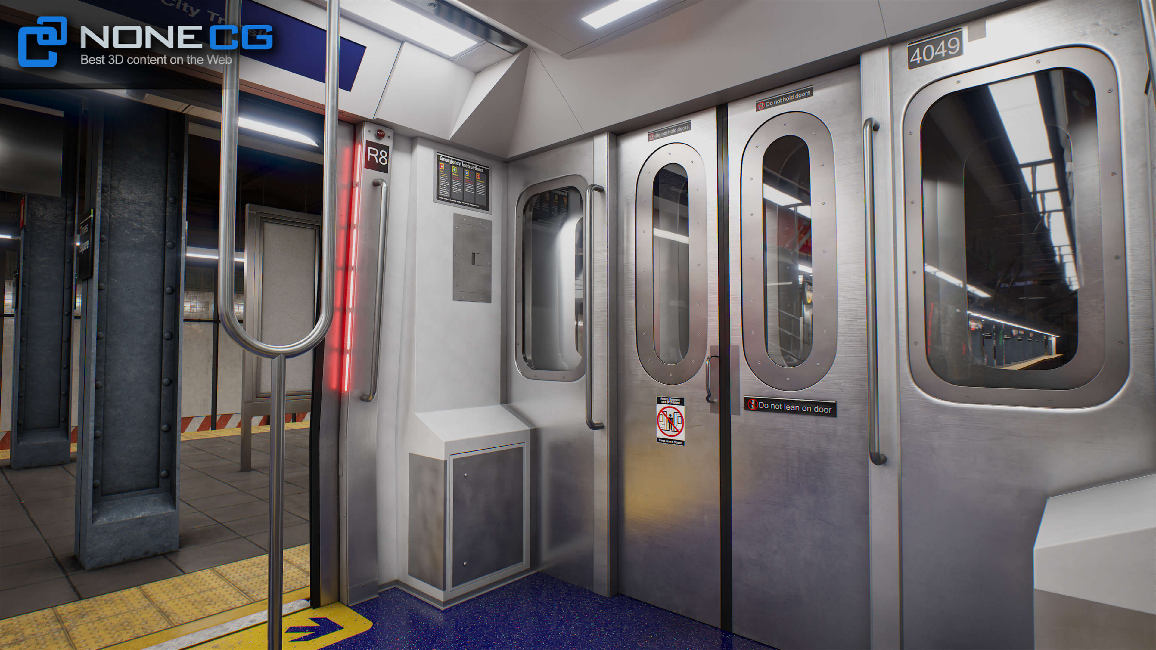 Times Square & 42st Subway Station W/ R211 Trains - 3D Model by NoneCG