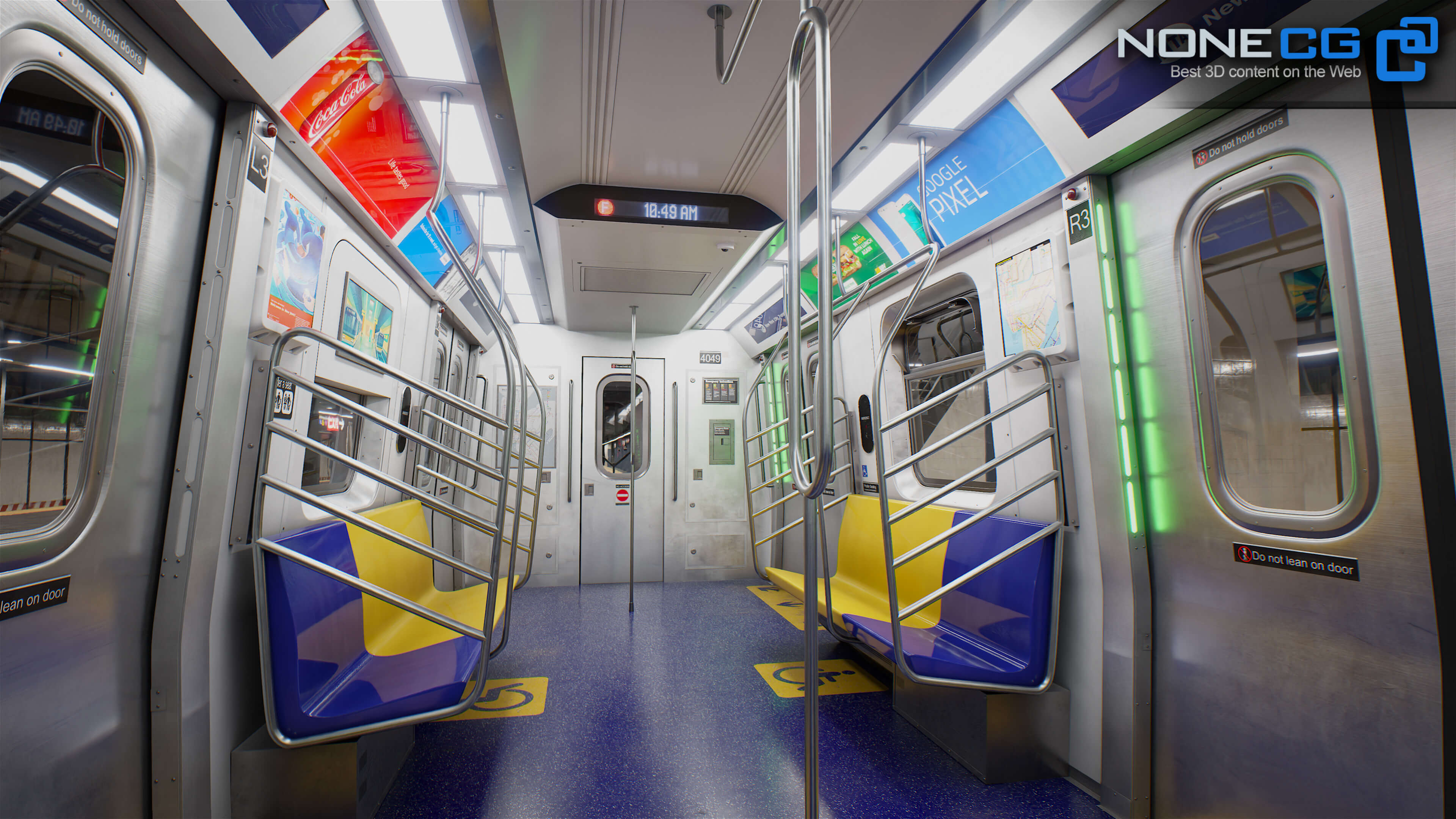 Times Square & 42st Subway Station W/ R211 Trains - 3D Model by NoneCG