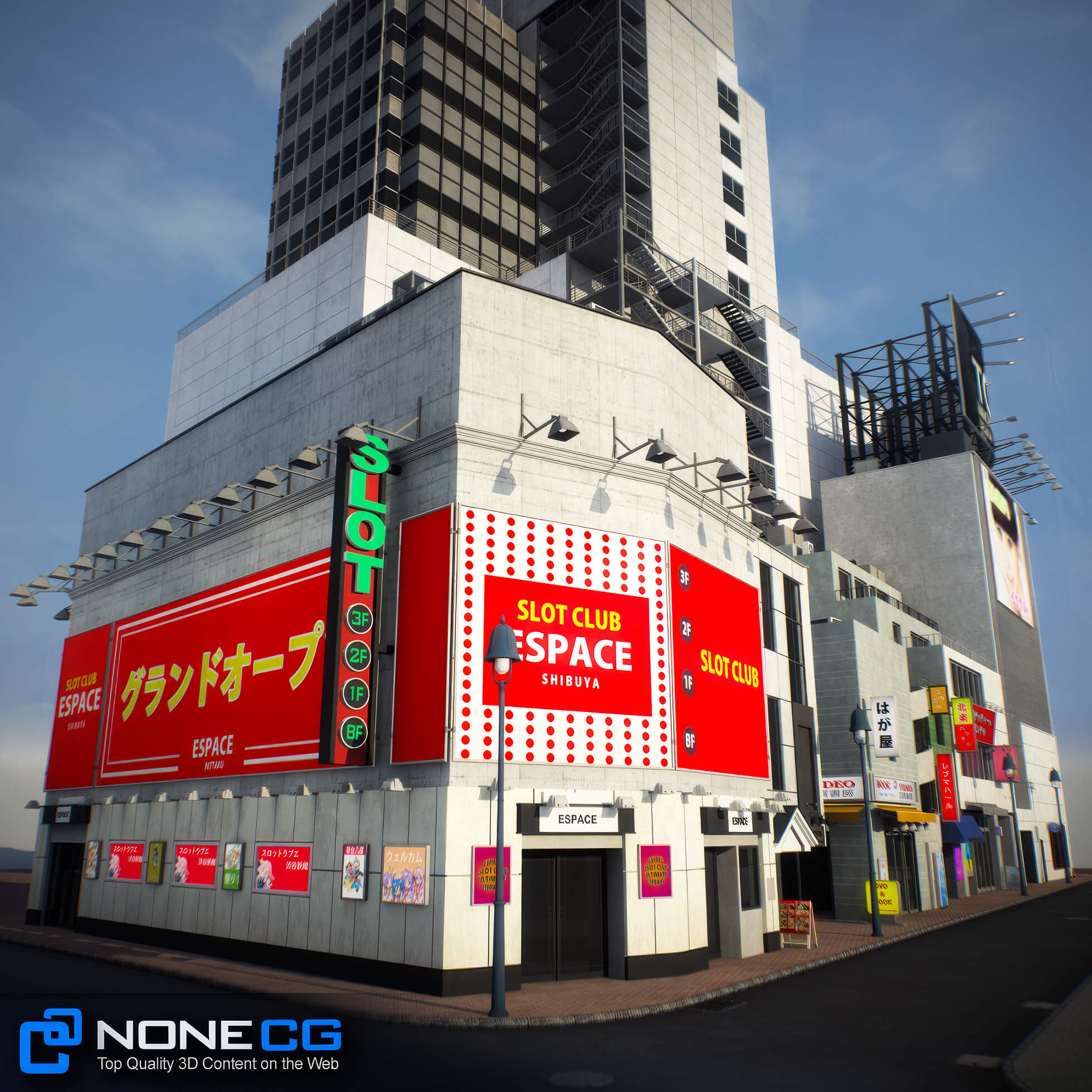 Tokyo Shibuya Block #1 - 3D Model by NoneCG