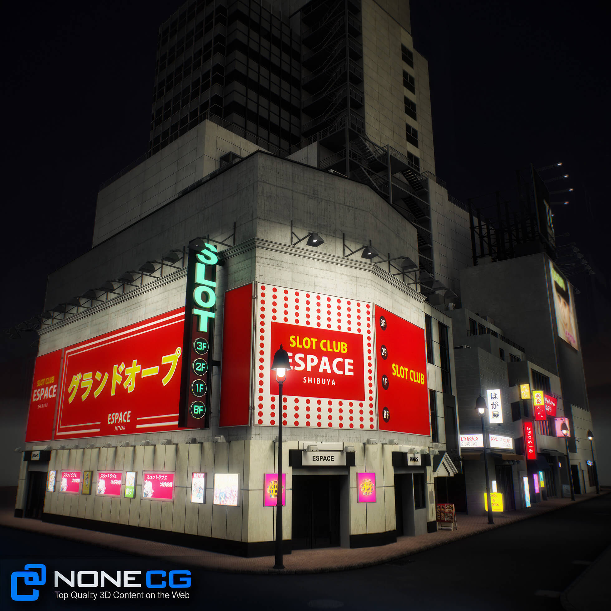 Tokyo Shibuya Block #1 - 3D Model by NoneCG