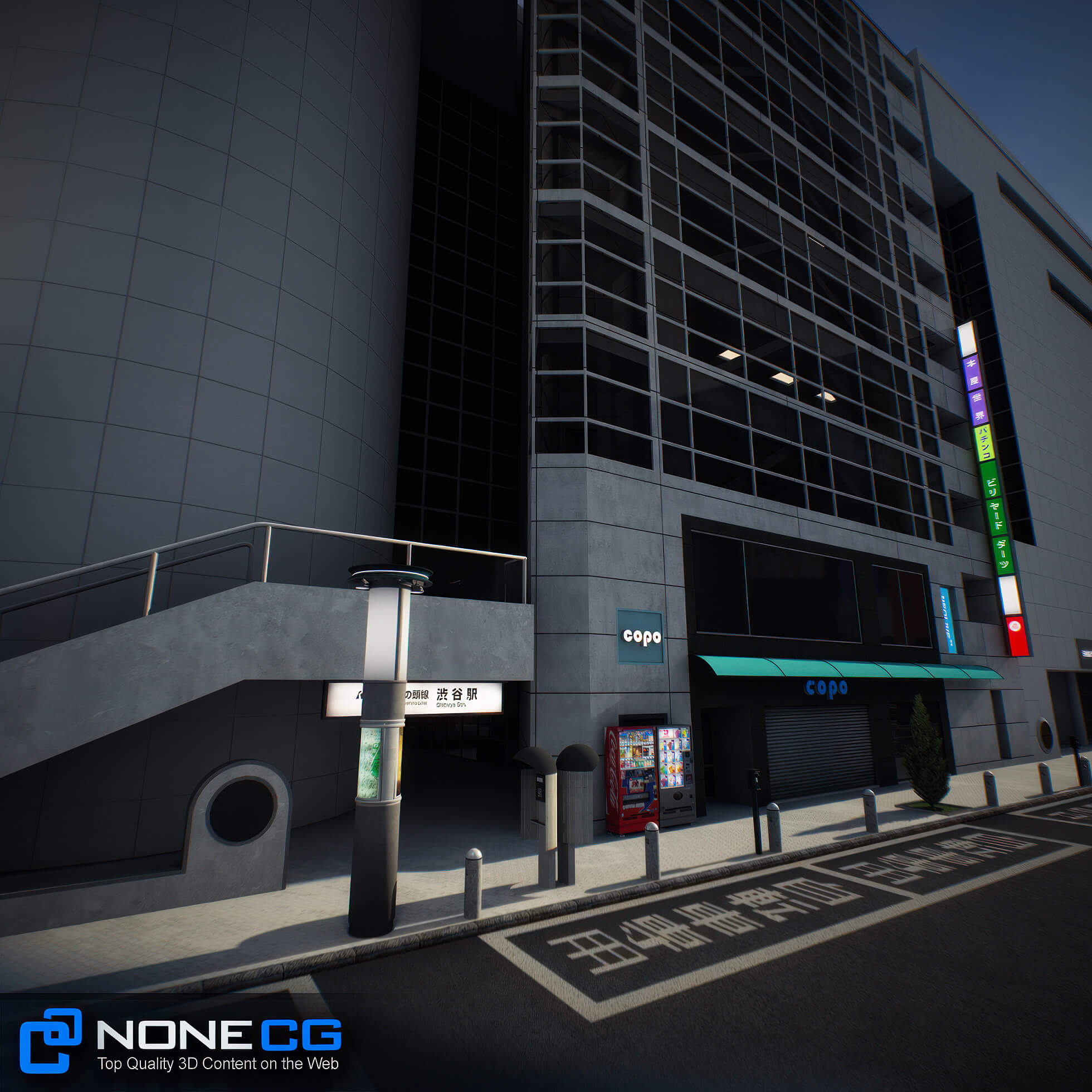 Tokyo Shibuya Block #2 - 3D Model by NoneCG