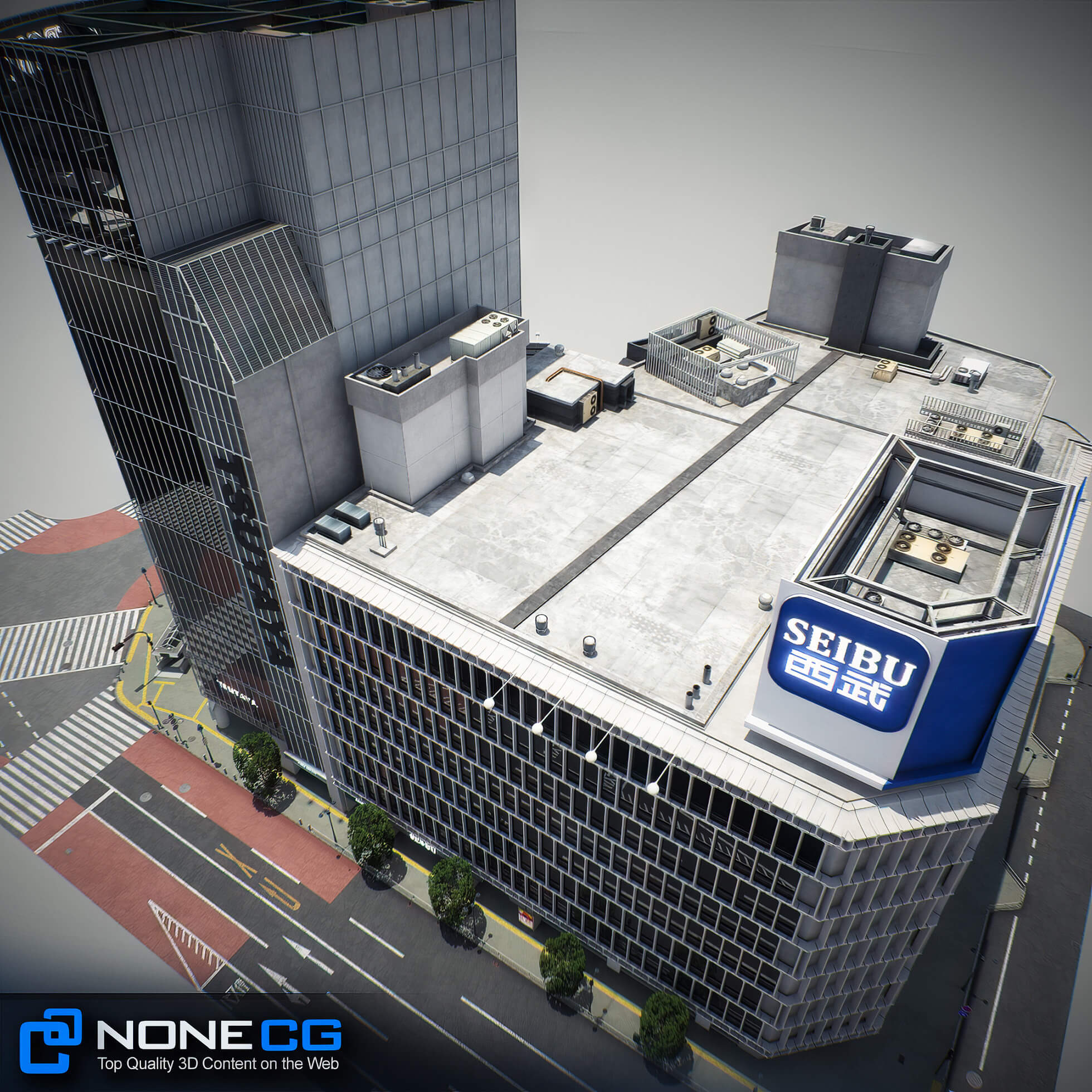 Tokyo Shibuya Block #4 - 3D Model by NoneCG