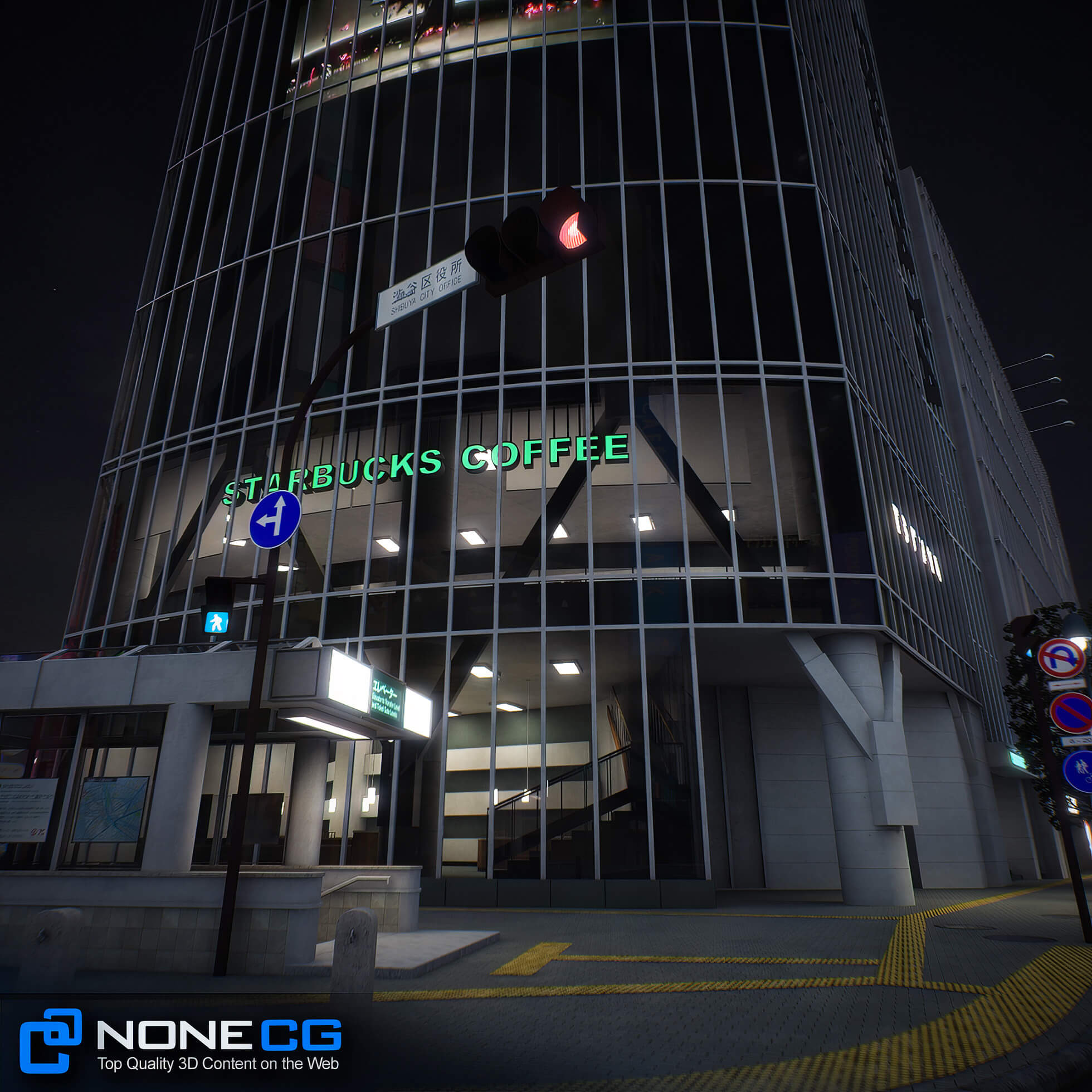 Tokyo Shibuya Block #4 - 3D Model by NoneCG
