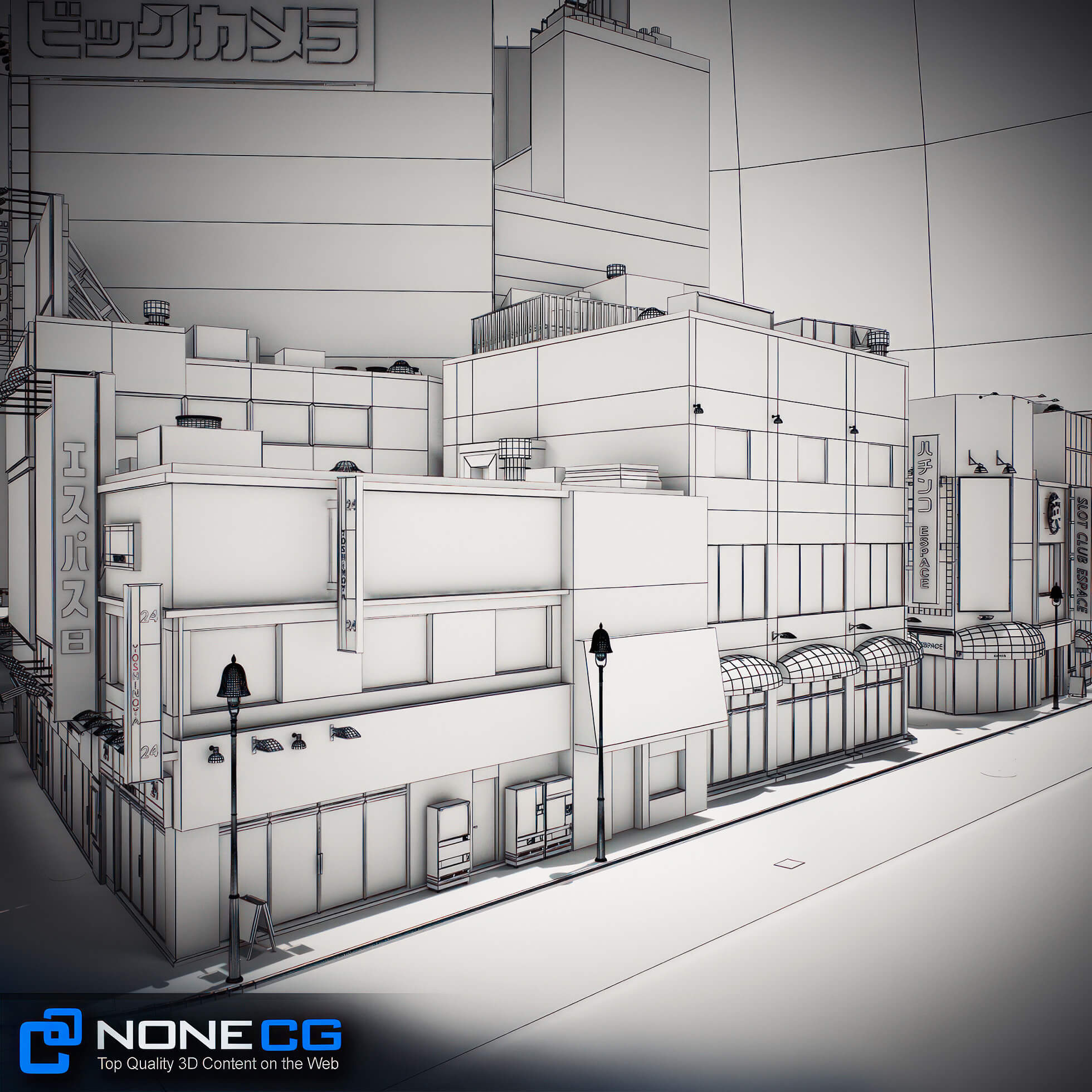 Tokyo Shibuya Block #5 - 3D Model by NoneCG