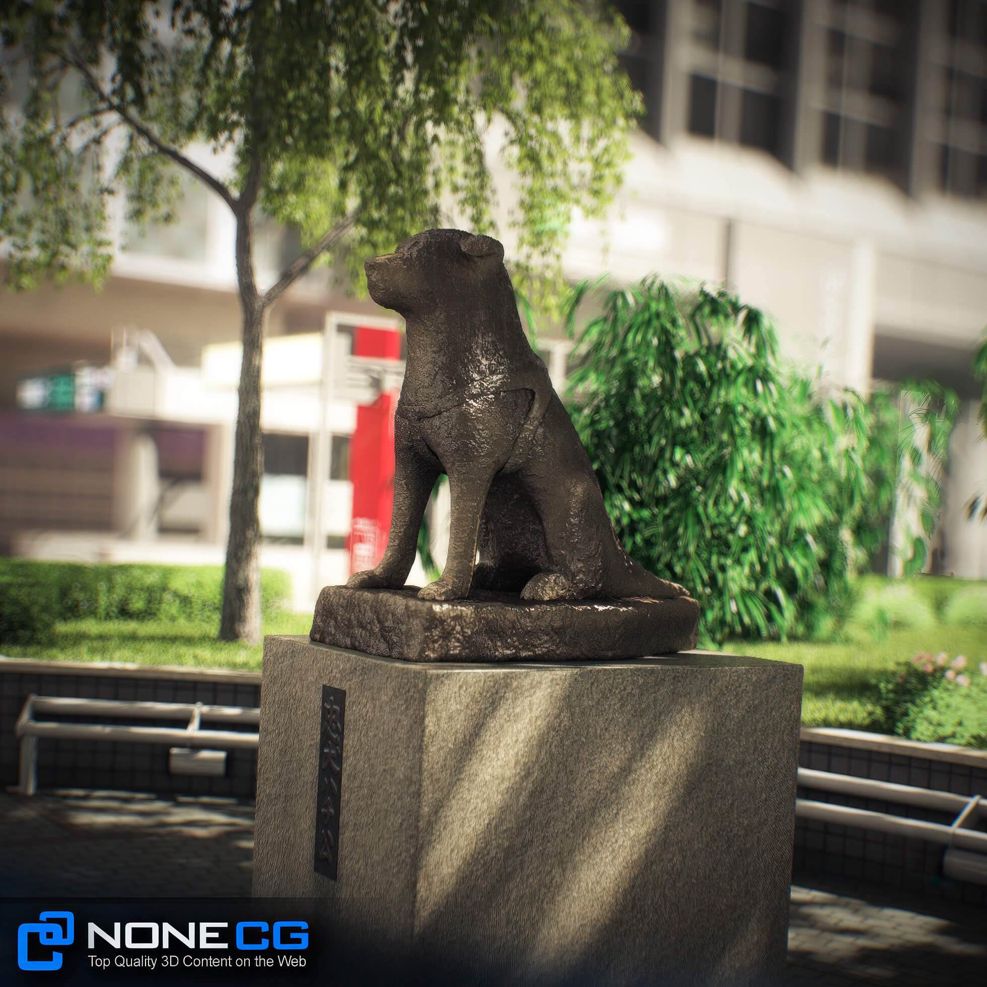 Tokyo Shibuya Block Hachiko - 3D Model by NoneCG