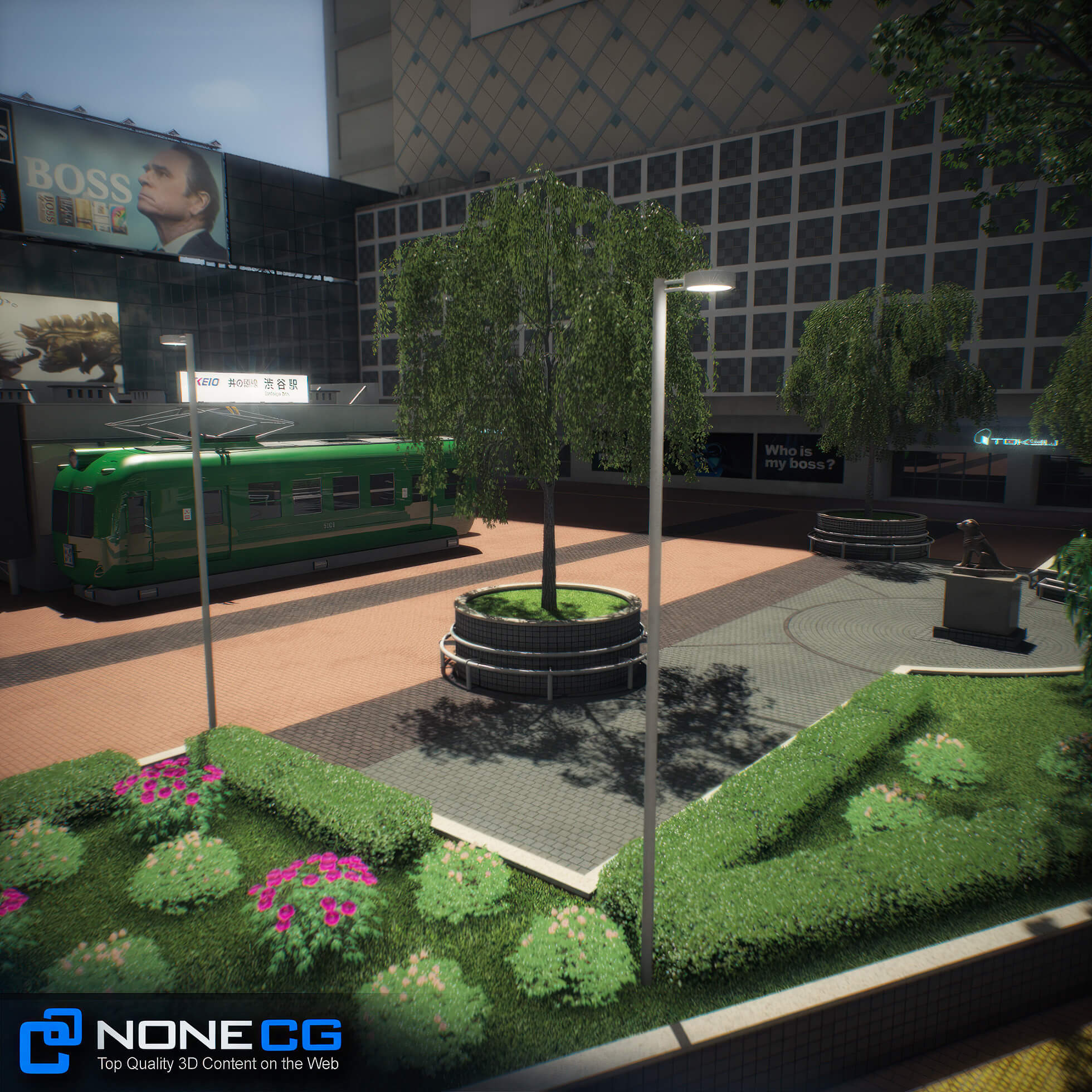 Tokyo Shibuya Block Hachiko - 3D Model by NoneCG