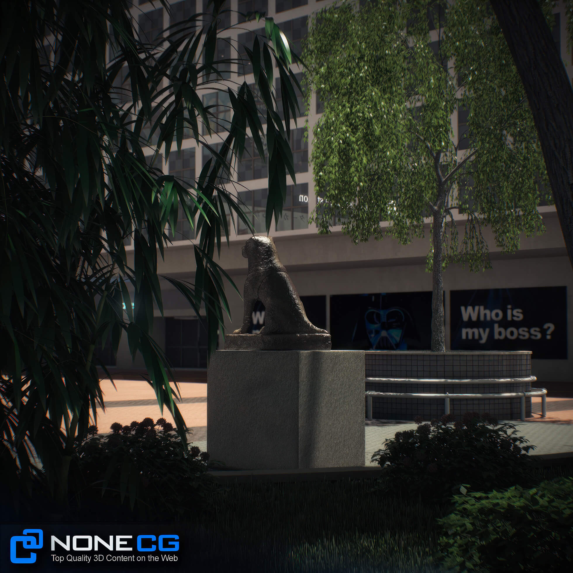 Tokyo Shibuya Block Hachiko - 3D Model by NoneCG