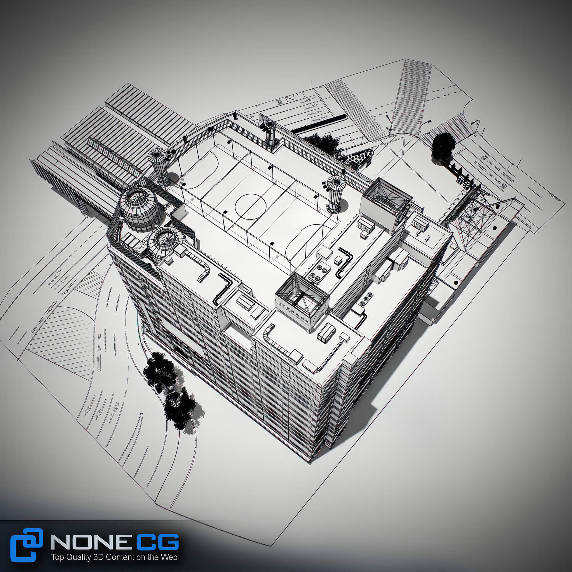 Tokyo Shibuya Block Hachiko - 3D Model by NoneCG