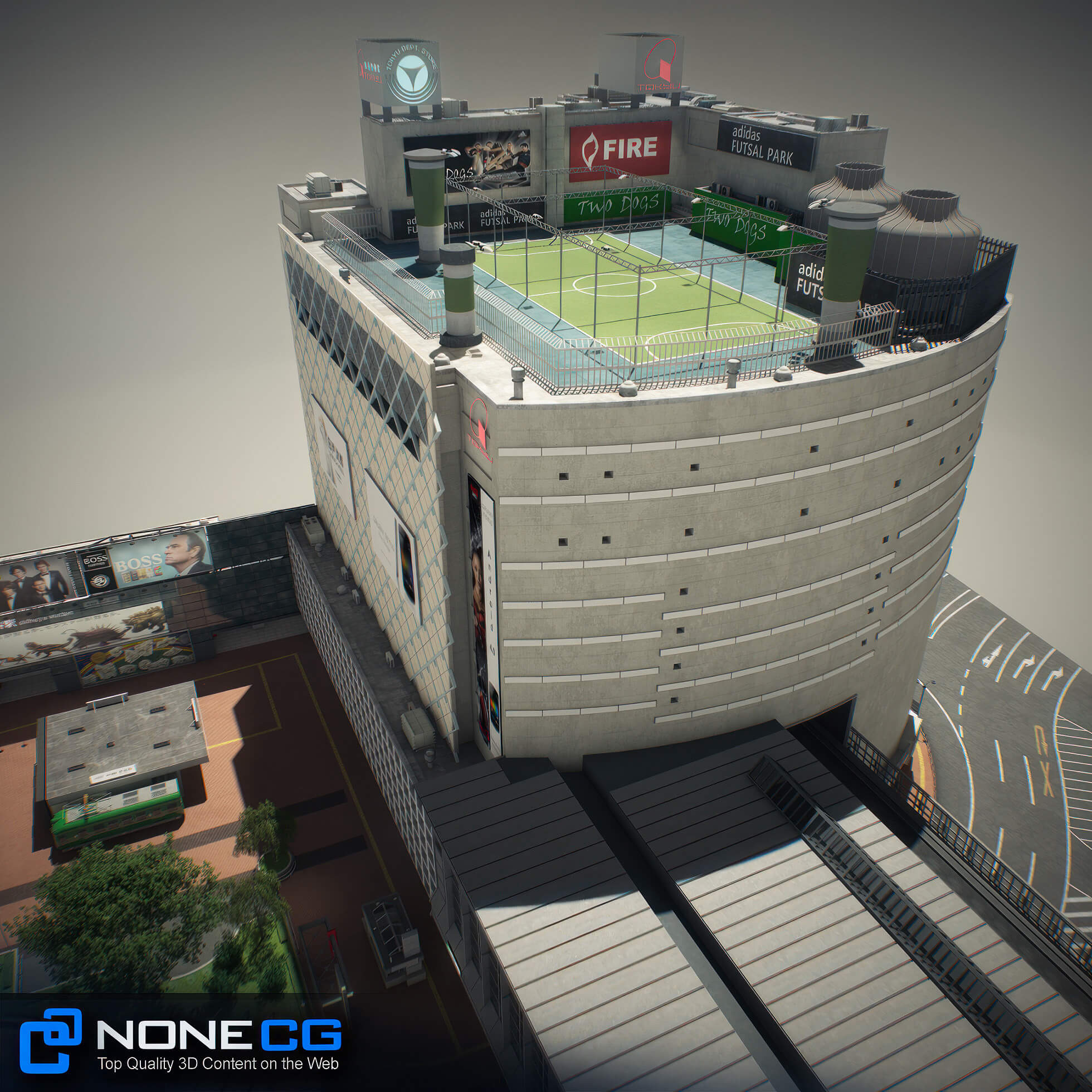 Tokyo Shibuya Block Hachiko - 3D Model by NoneCG