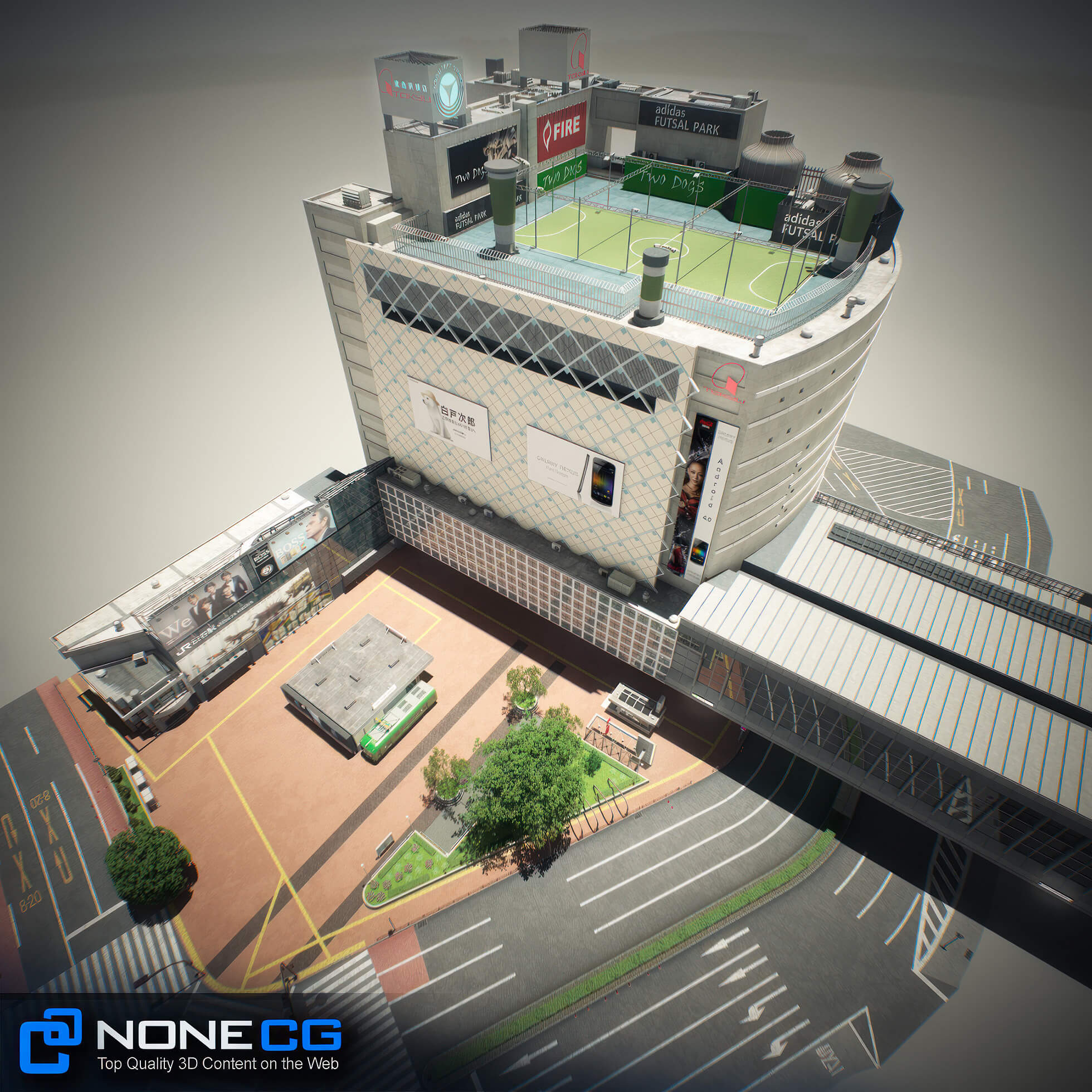 Tokyo Shibuya Block Hachiko - 3D Model by NoneCG