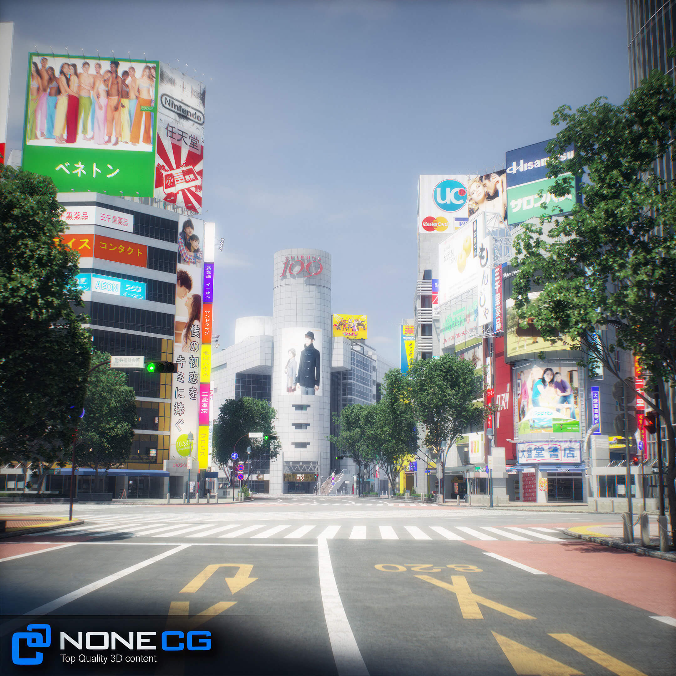 Tokyo Shibuya - 3D Model by NoneCG