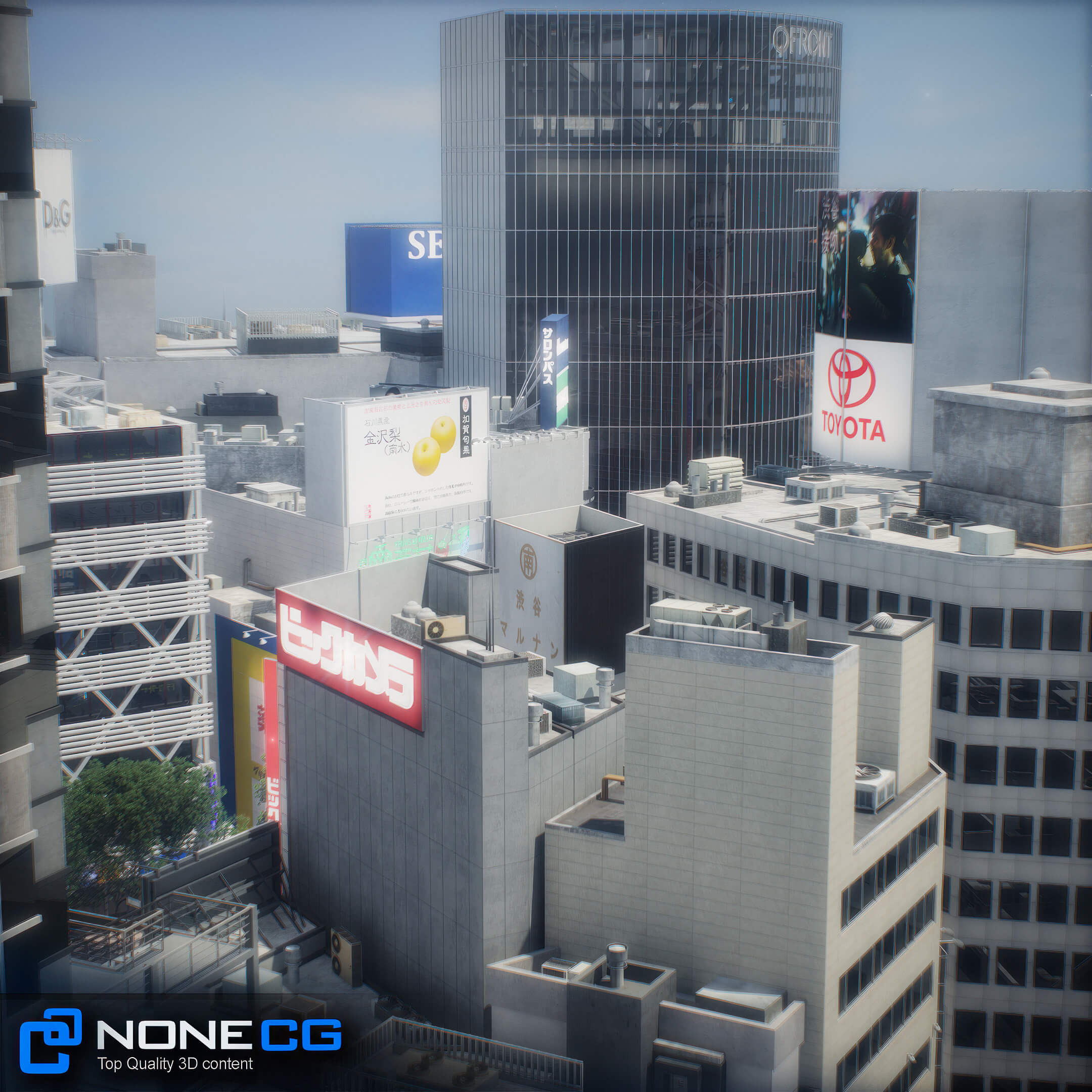 Tokyo Shibuya - 3D Model by NoneCG