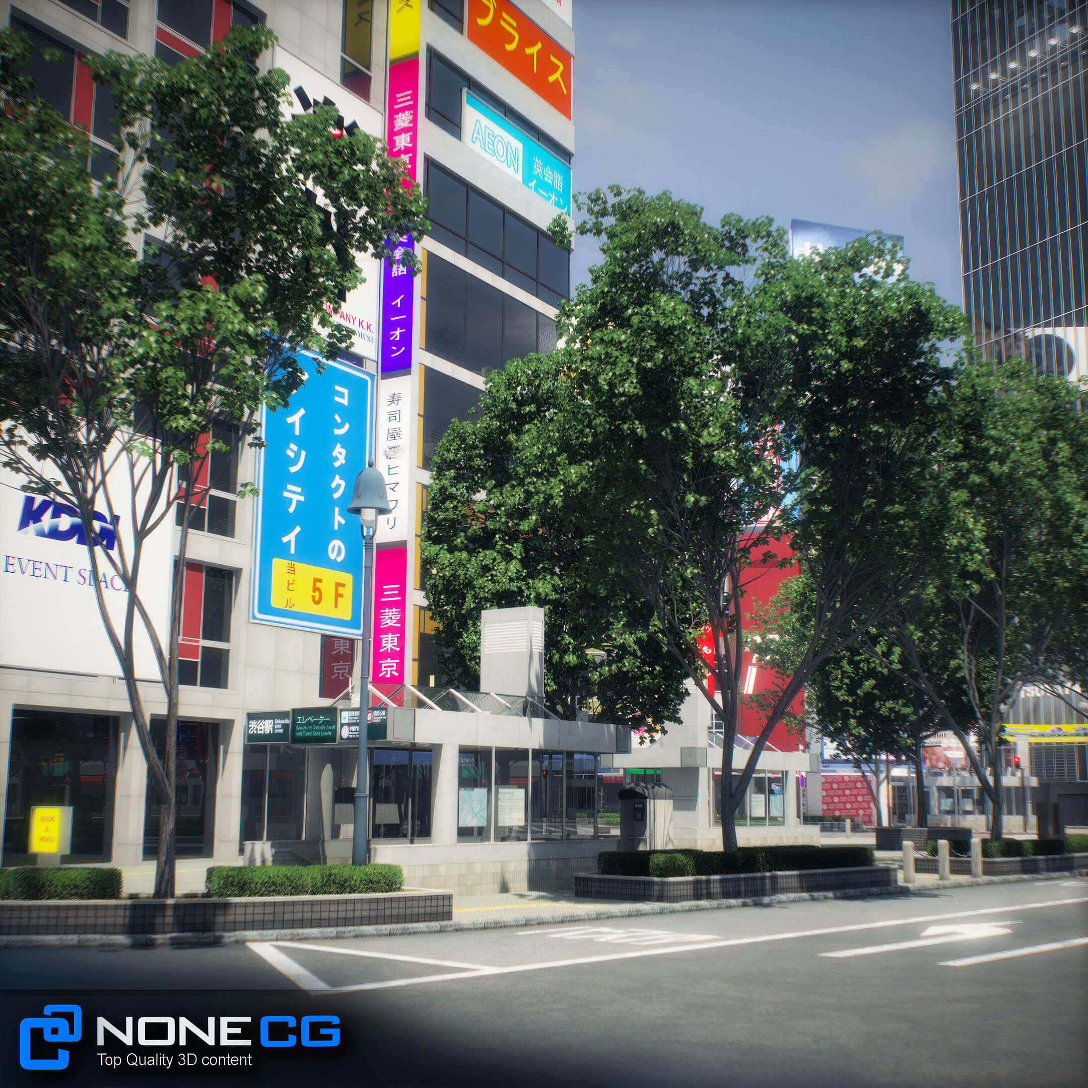Tokyo Shibuya - 3D Model by NoneCG
