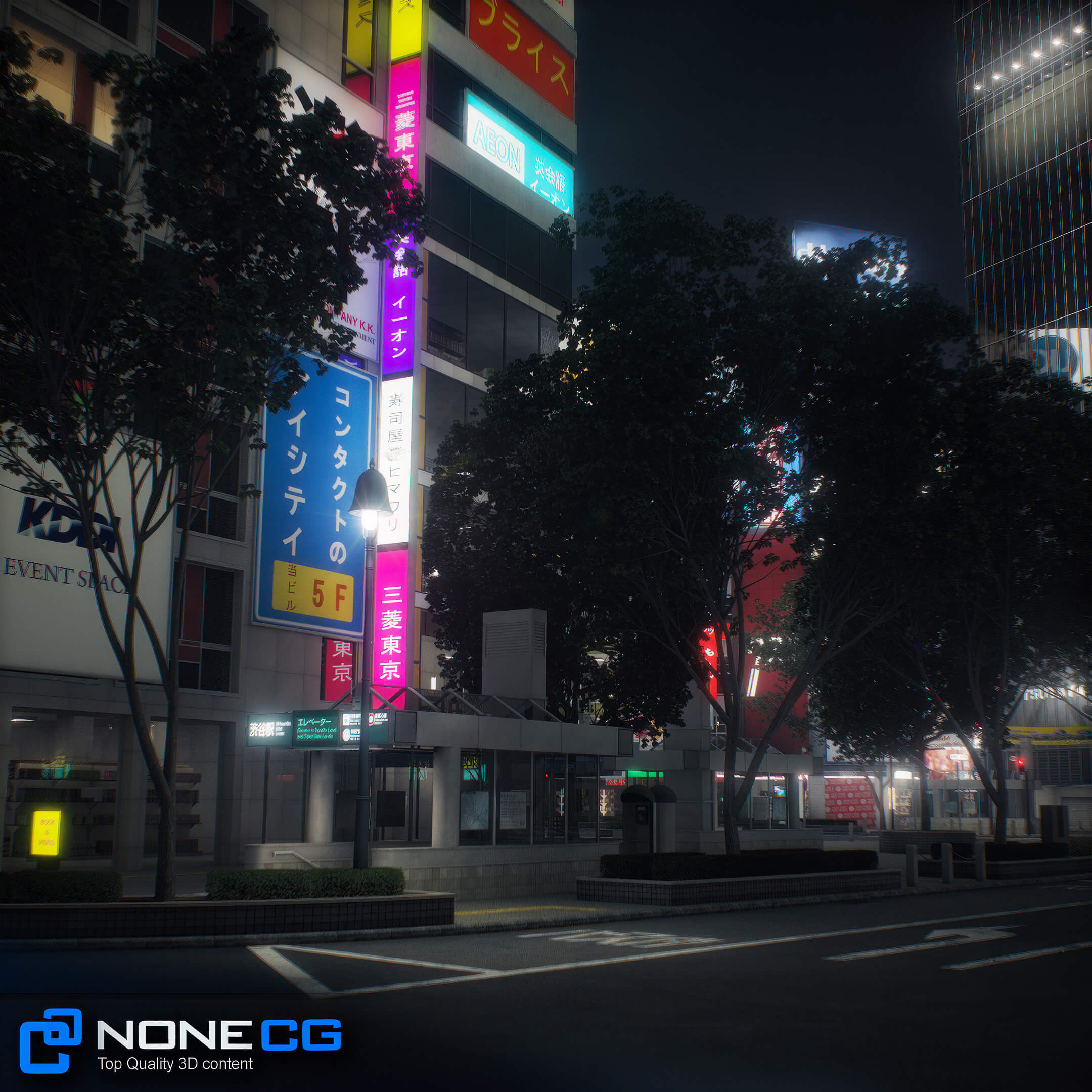 Tokyo Shibuya - 3D Model by NoneCG