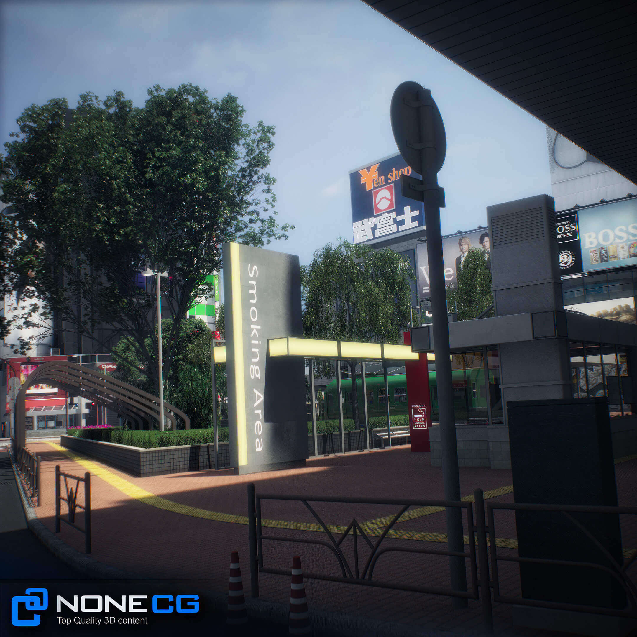 Tokyo Shibuya - 3D Model by NoneCG