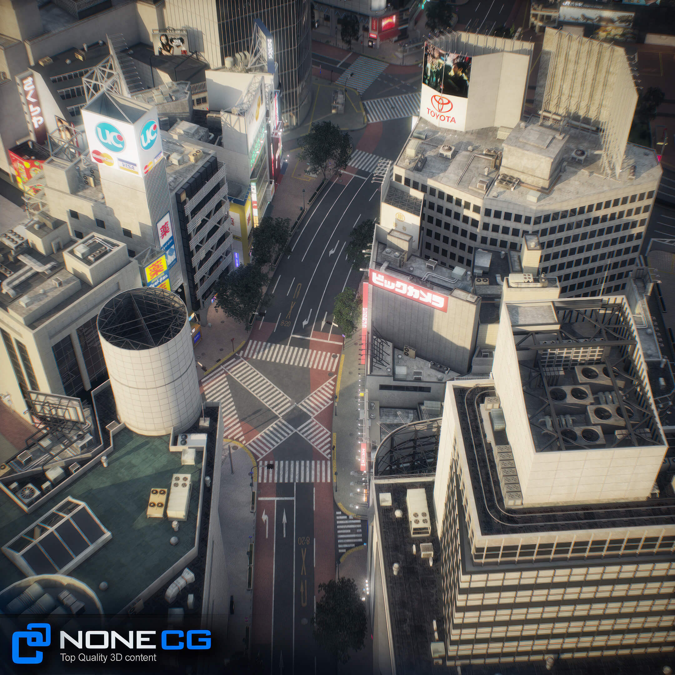 Tokyo Shibuya - 3D Model by NoneCG