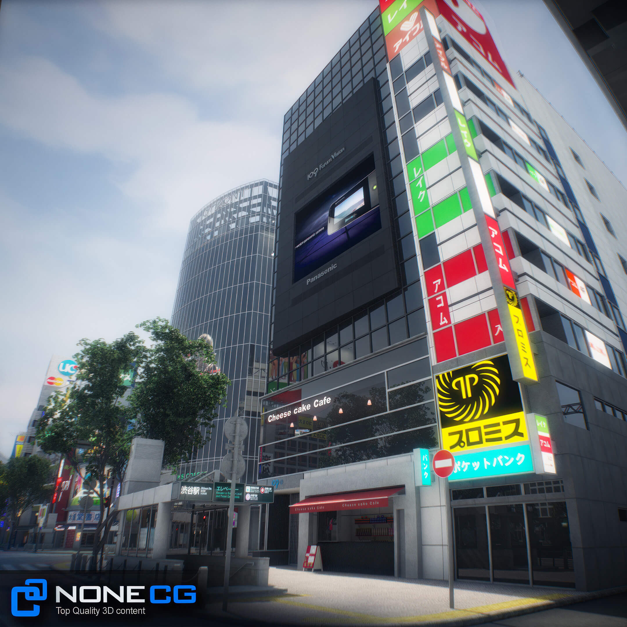 Tokyo Shibuya - 3D Model by NoneCG