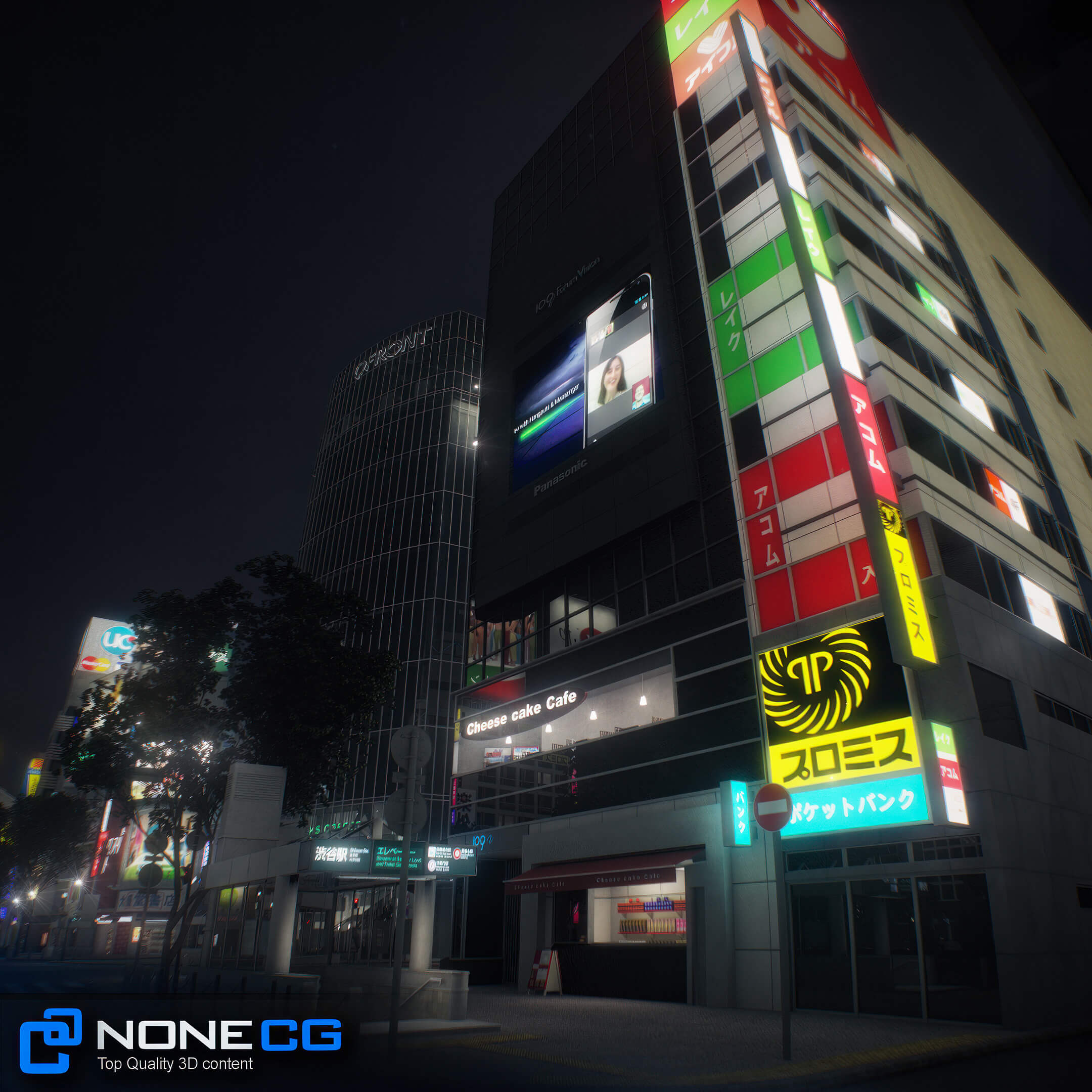 Tokyo Shibuya - 3D Model by NoneCG