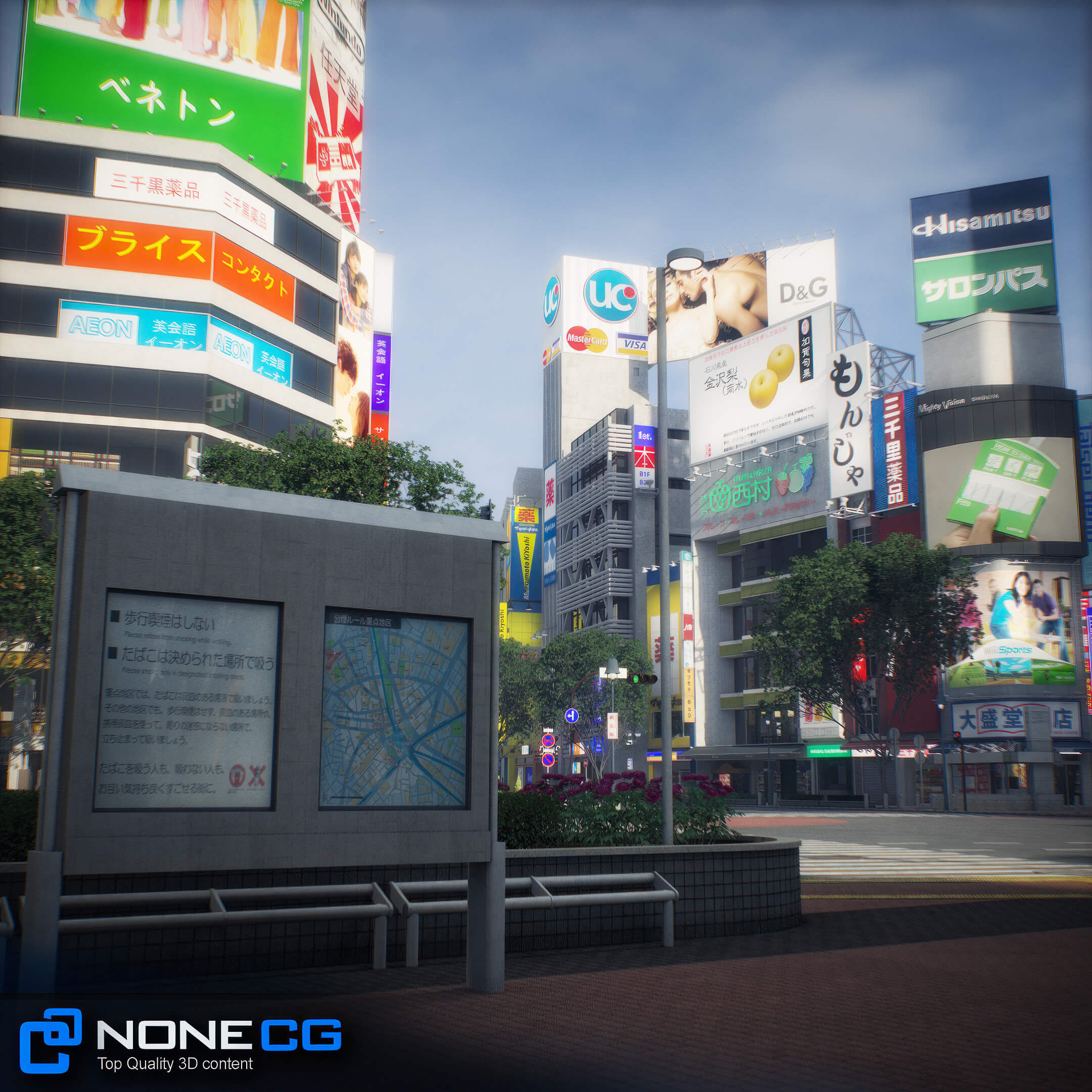 Tokyo Shibuya - 3D Model by NoneCG