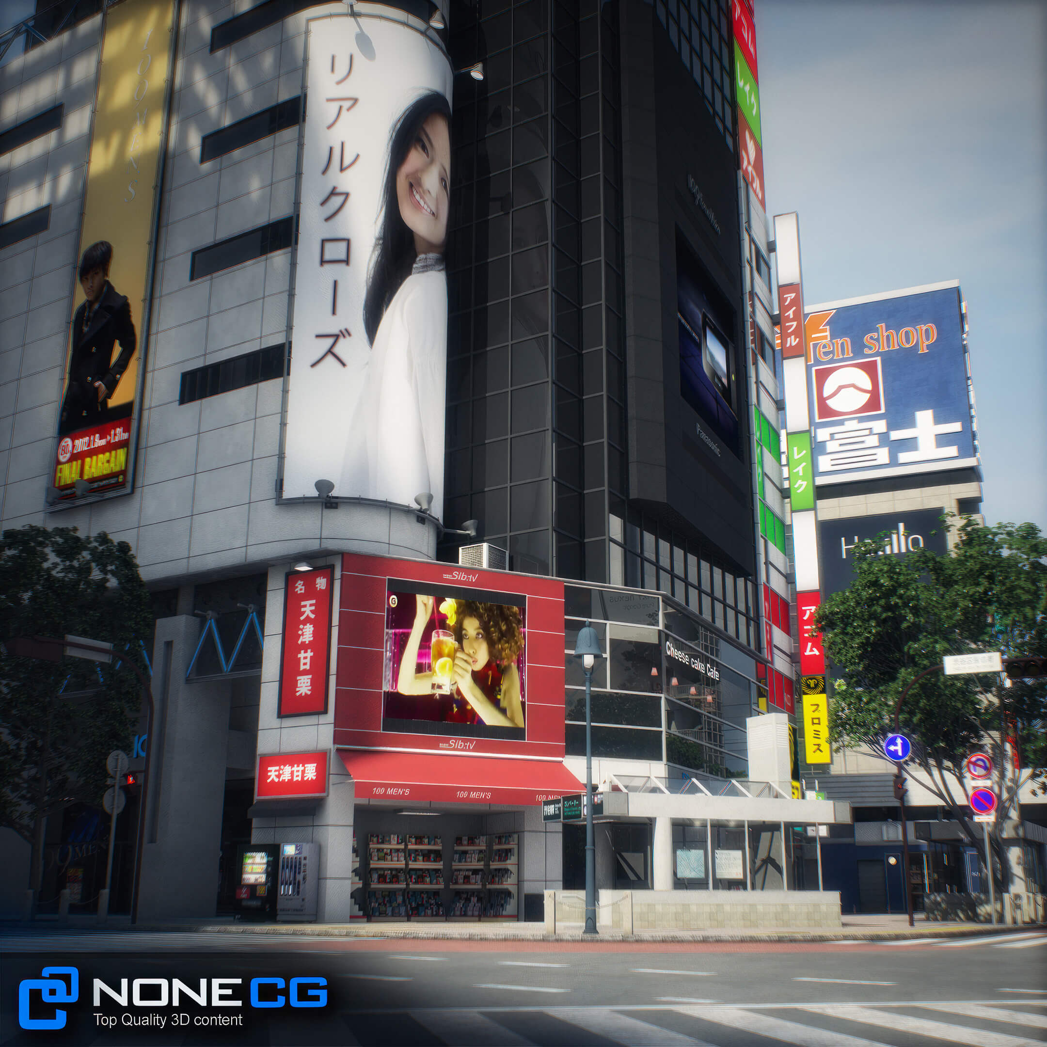 Tokyo Shibuya - 3D Model by NoneCG